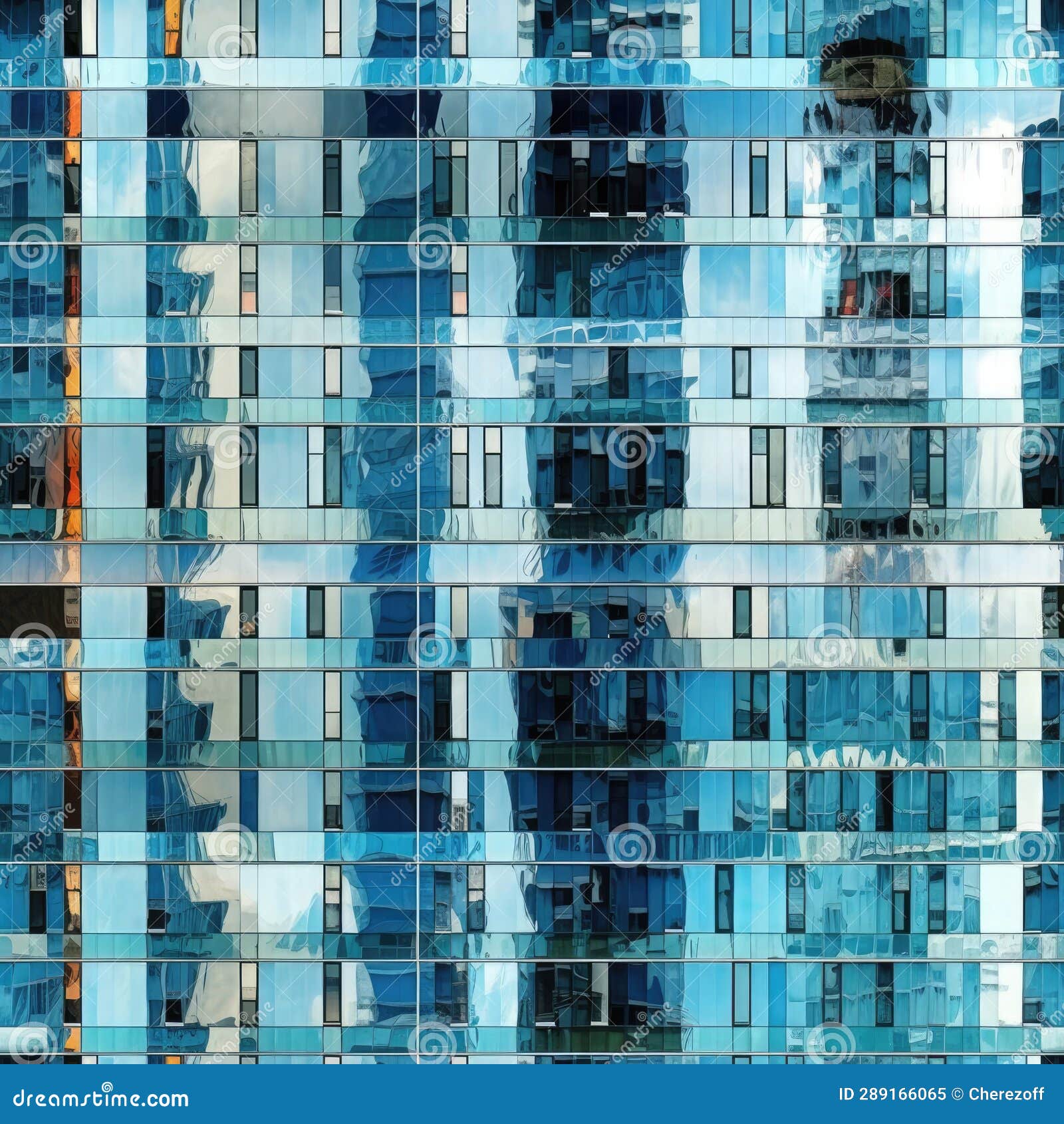The Glass Facade of a Skyscraper Stock Image - Image of skyscraper ...