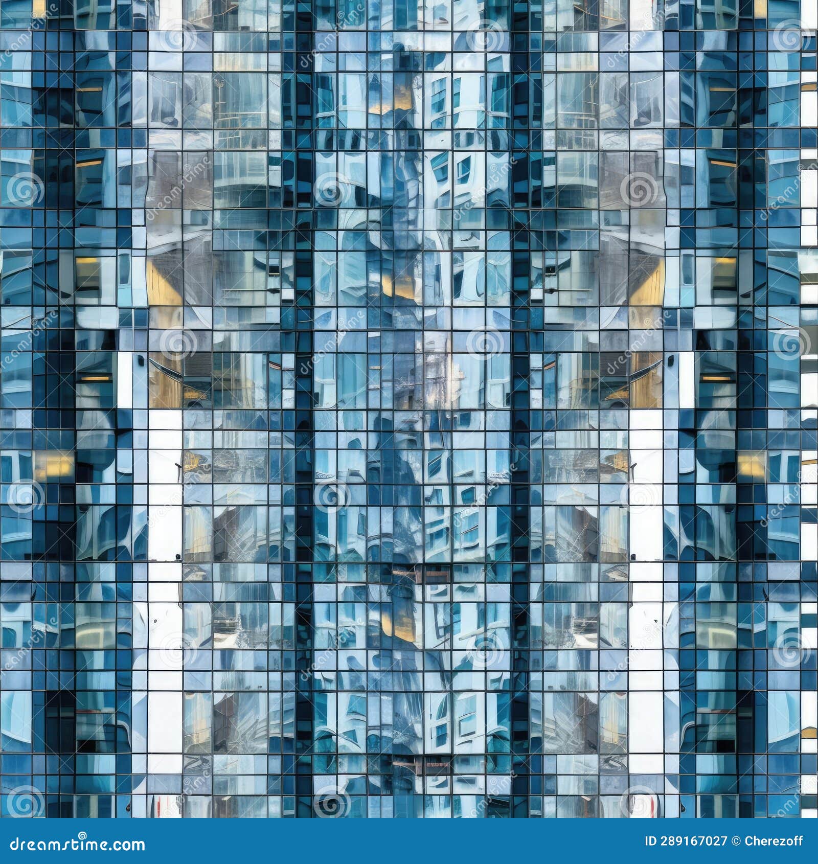 The Glass Facade of a Skyscraper Stock Image - Image of building, flat ...