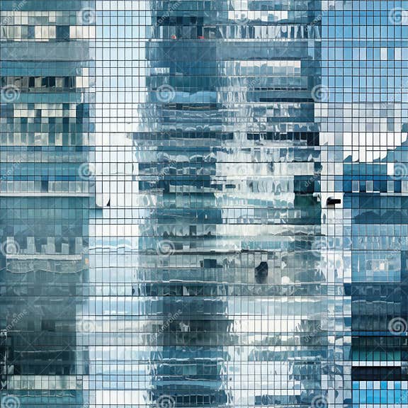 The Glass Facade of a Skyscraper Stock Image - Image of modern, design ...