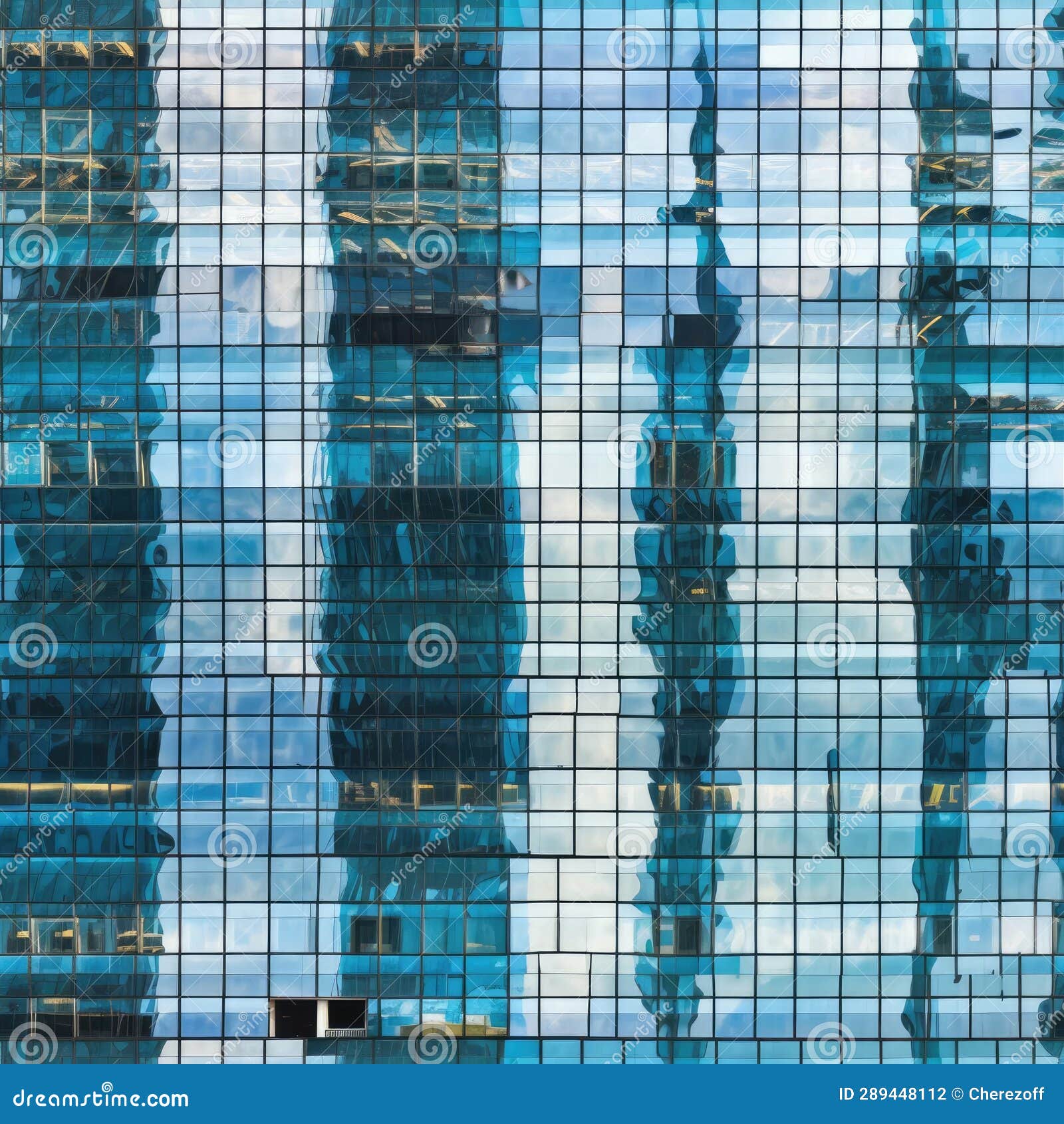 The Glass Facade of a Skyscraper Stock Photo - Image of blue ...