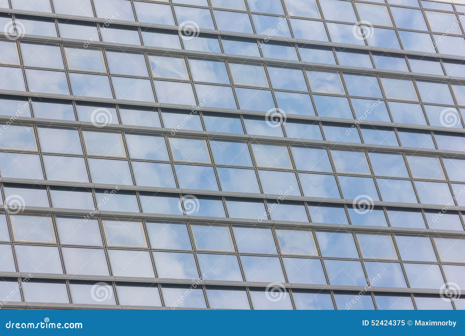The Glass Facade of a Tall Building Stock Image - Image of futuristic ...