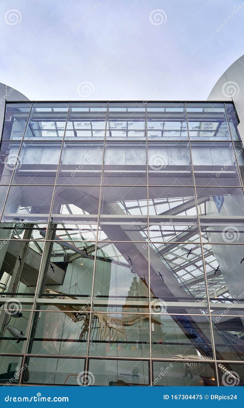 Glass Facade with a View into a Museum Editorial Image - Image of ...