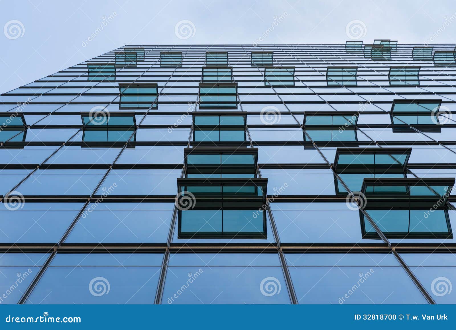 Windows Of A Modern Office Building, Background Royalty-Free Stock ...