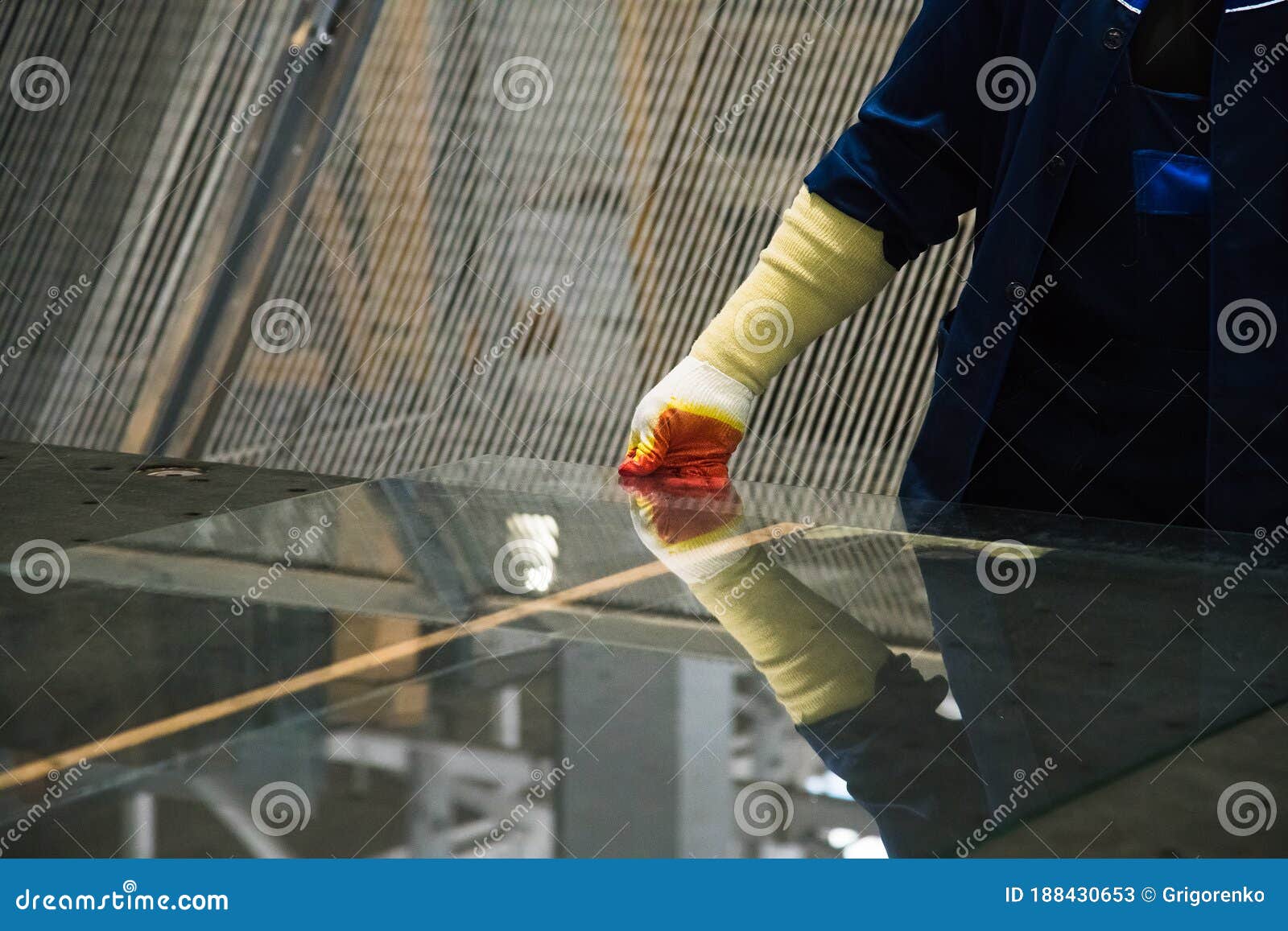 Glass in glass factory stock image. Image of manufacturing - 188430653