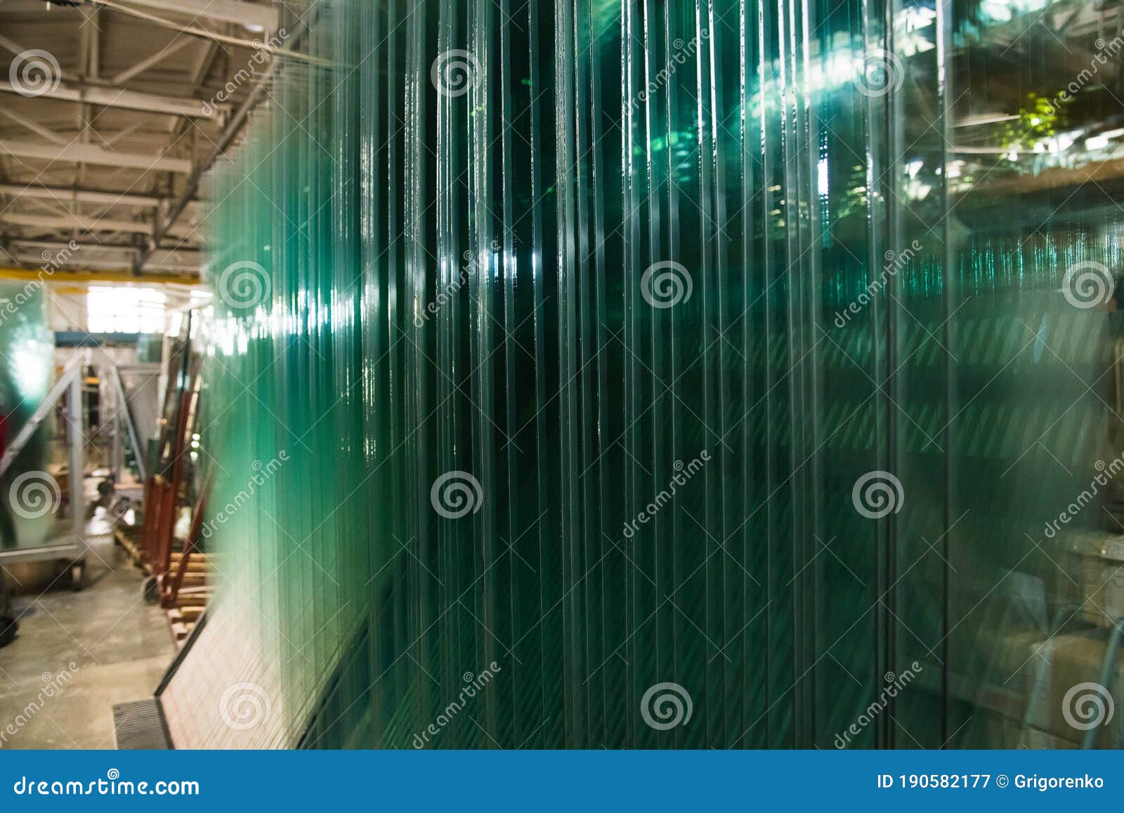 Glass in glass factory stock image. Image of industry - 190582177