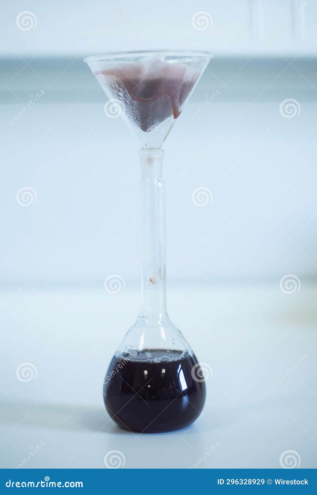 Glass Filter Container Used for Scientific Research in a Laboratory ...