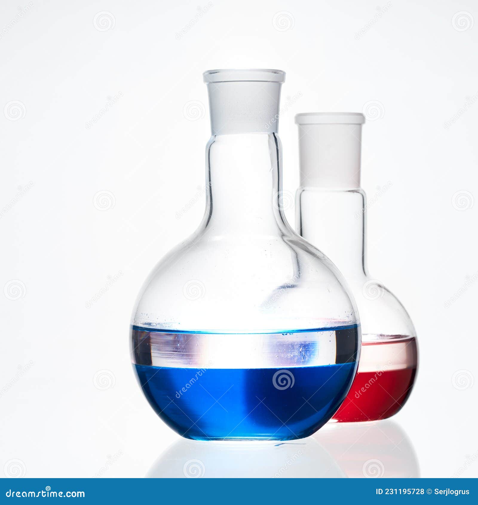 Flask with a Chemical Reagent Stock Photo - Image of chemical ...