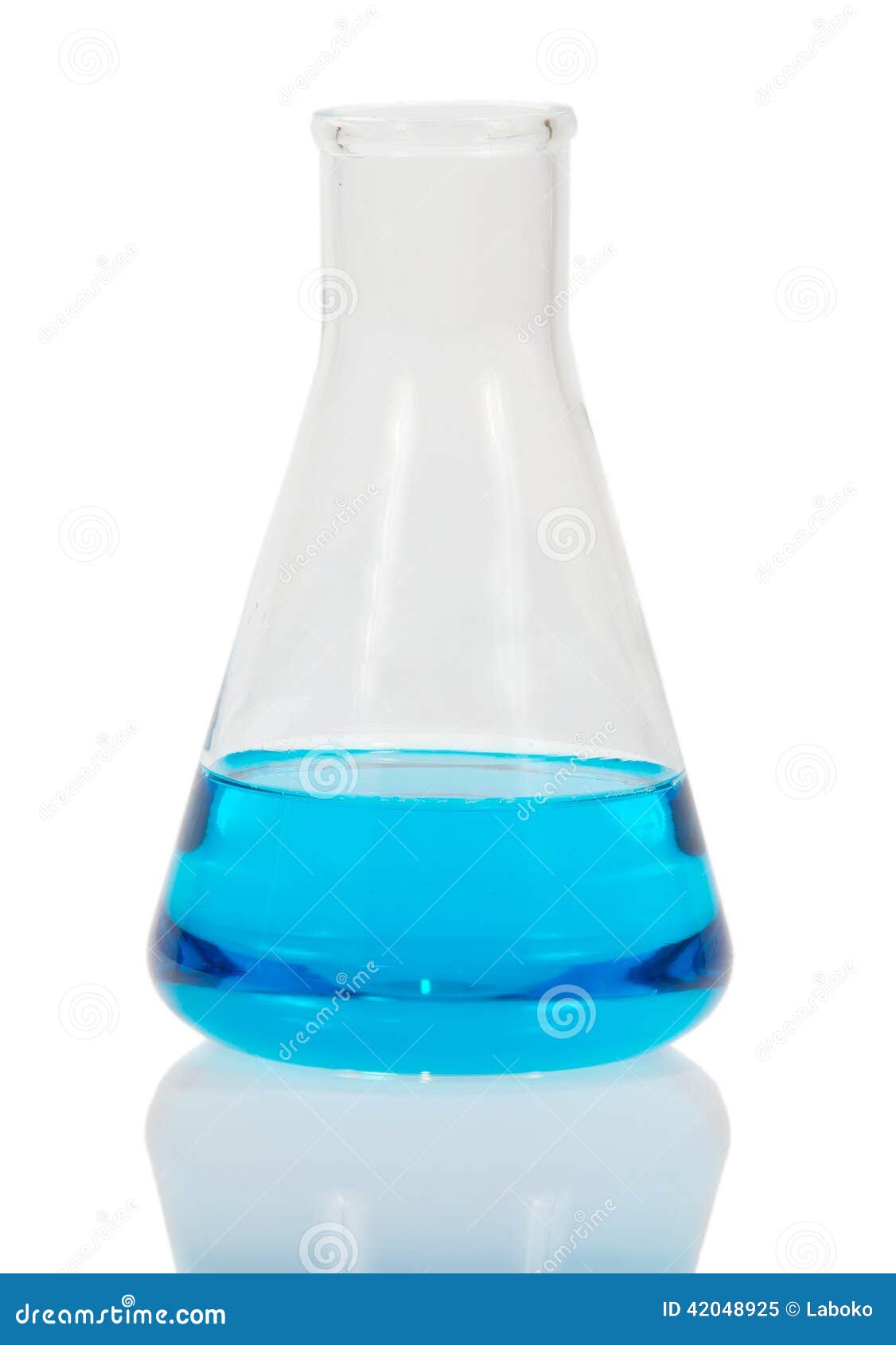 Glass Flask with the Liquid Stock Image - Image of biochemistry, flask ...