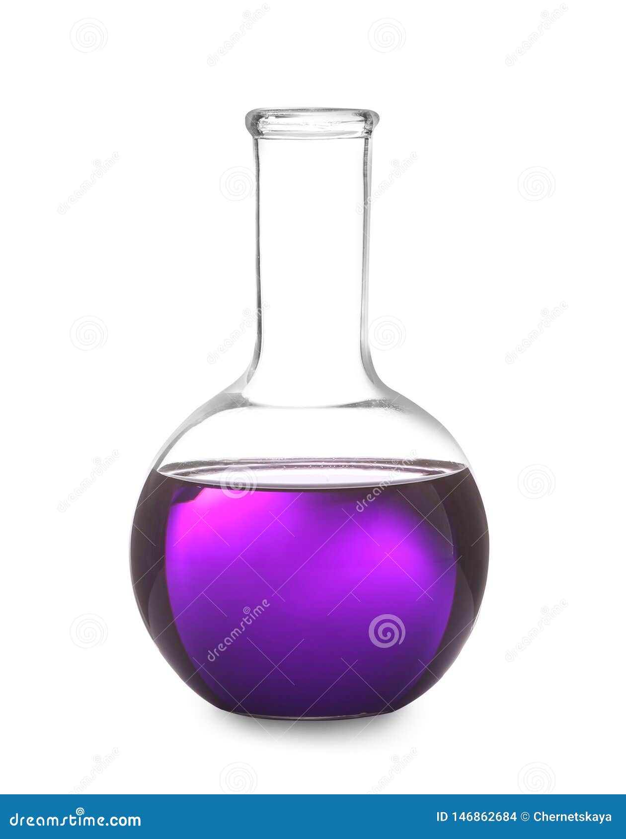 Glass Flask With Wateglass Flask With Water Drop In Blue Sciene ...