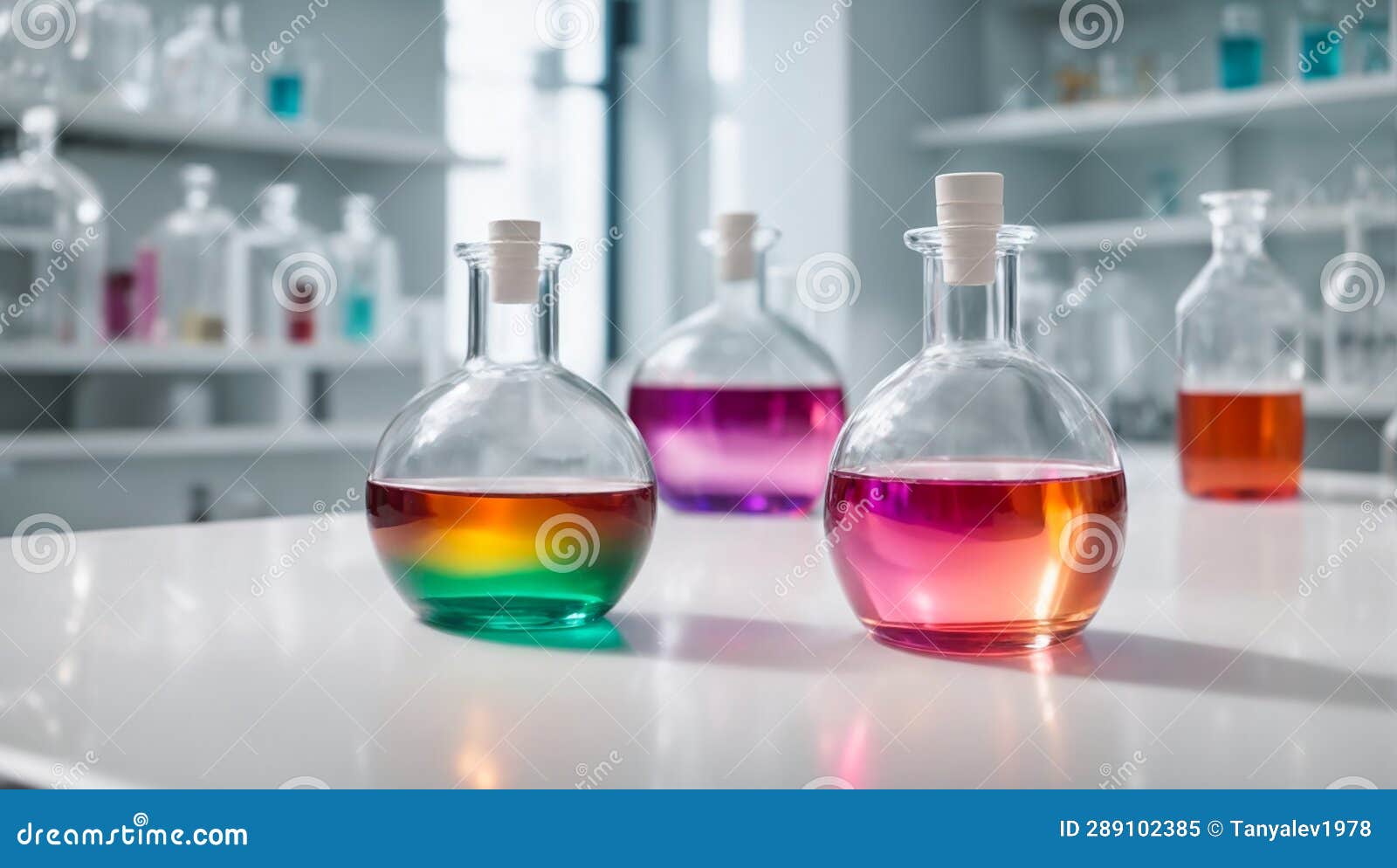 Glass Flasks in the Laboratory Biotechnology Clinical Analysis ...