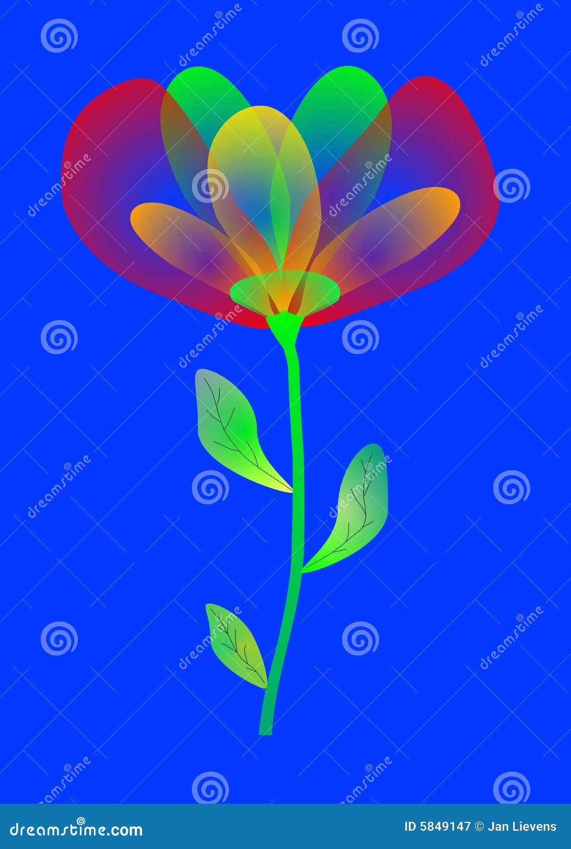 Glass Flower stock vector. Illustration of edit, logo - 5849147