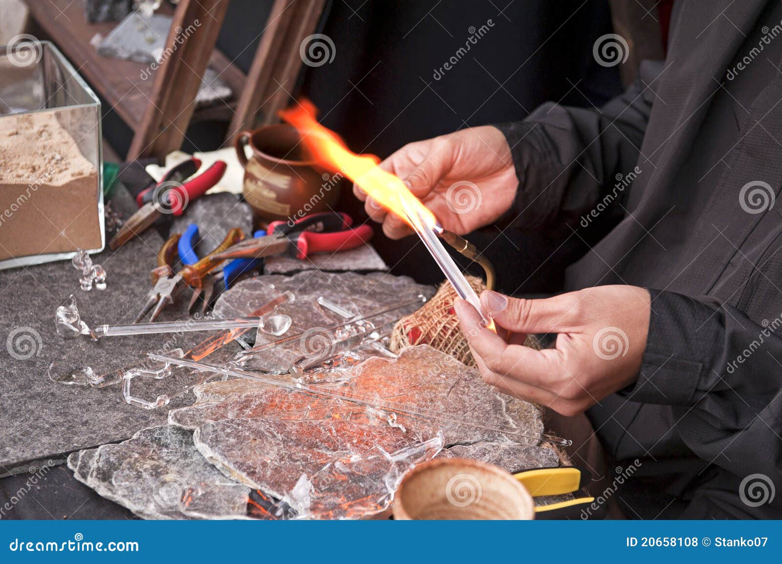 Glass forming stock photo. Image of craft, decorative - 20658108