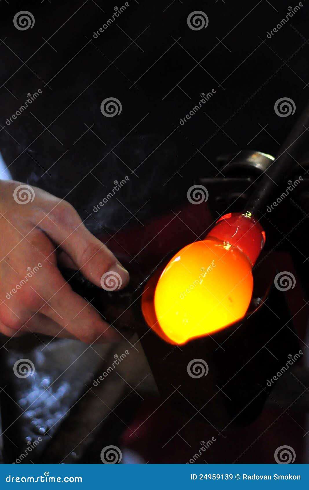 Glass forming stock image. Image of abstract, glassmaking - 24959139