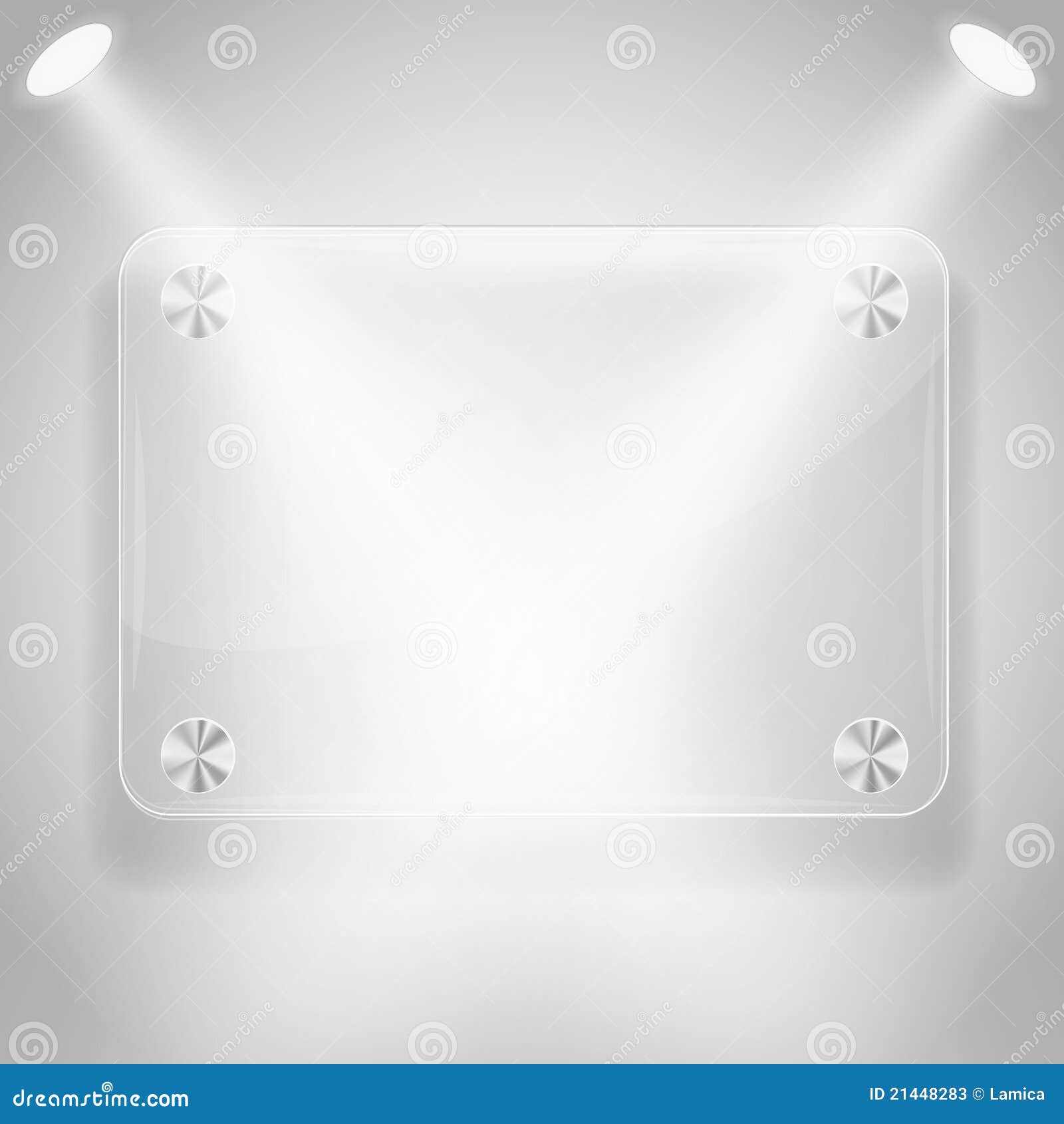 Glass Framework with Spotlights Stock Vector - Illustration of ...
