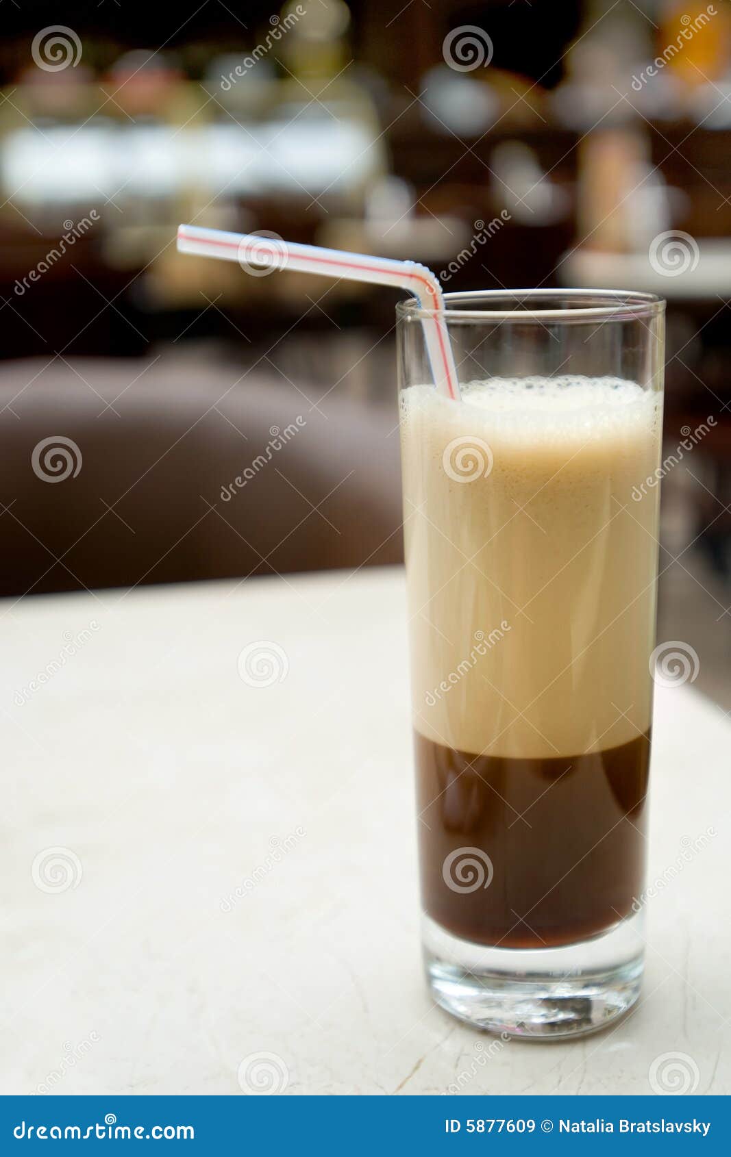 Glass of frappuccino stock image. Image of coffee, frappe - 5877609