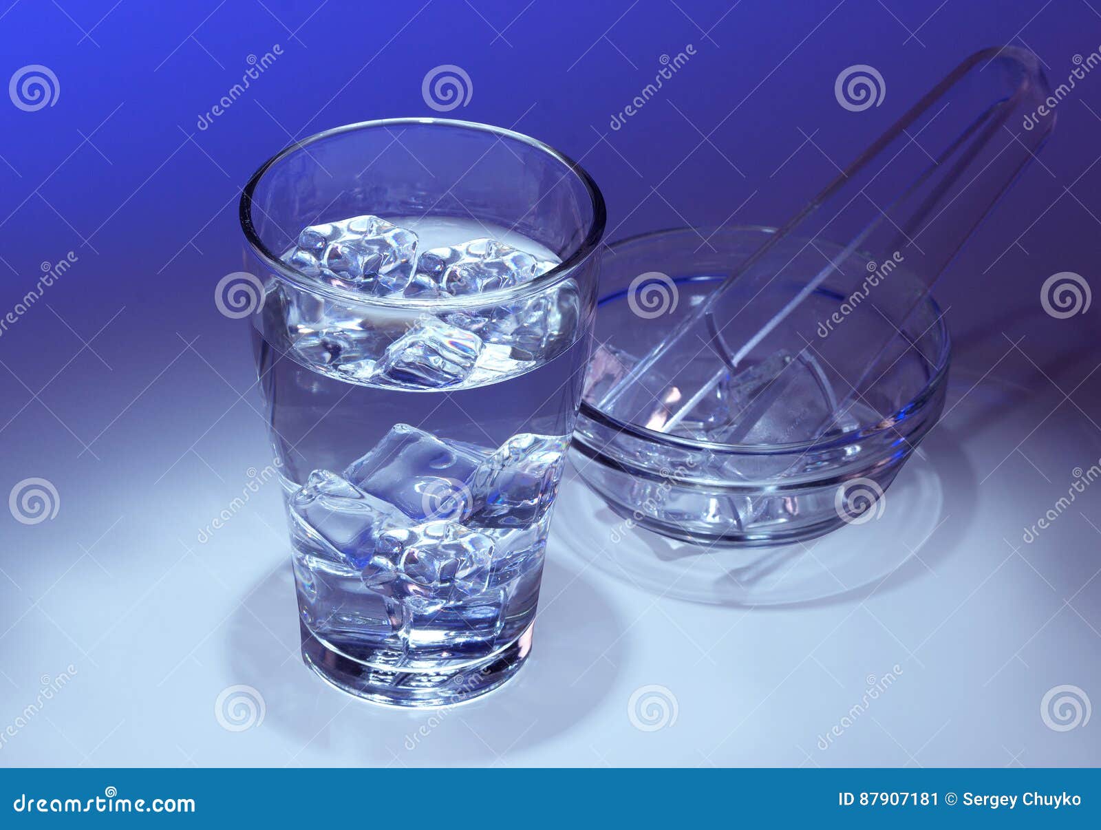 A Glass of Fresh Ice Water. Stock Image - Image of cocktail, melting ...