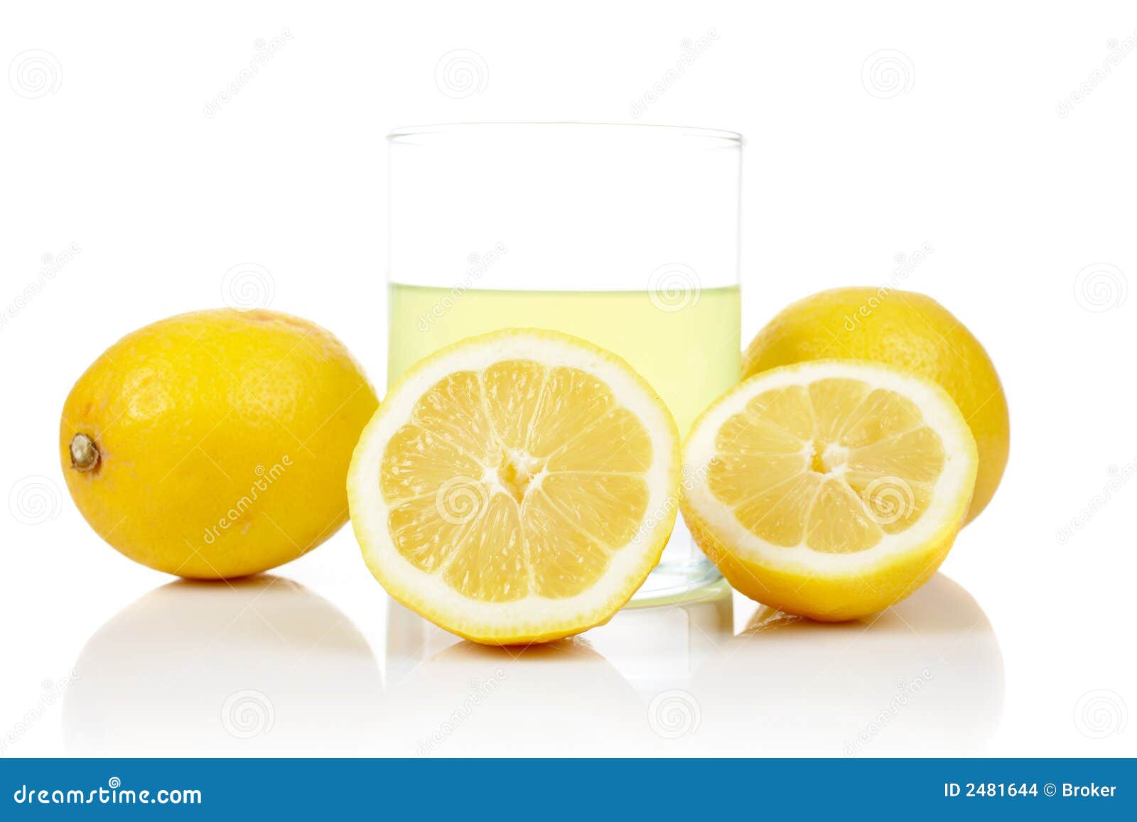 Glass of fresh lemon juice stock photo. Image of citrus - 2481644