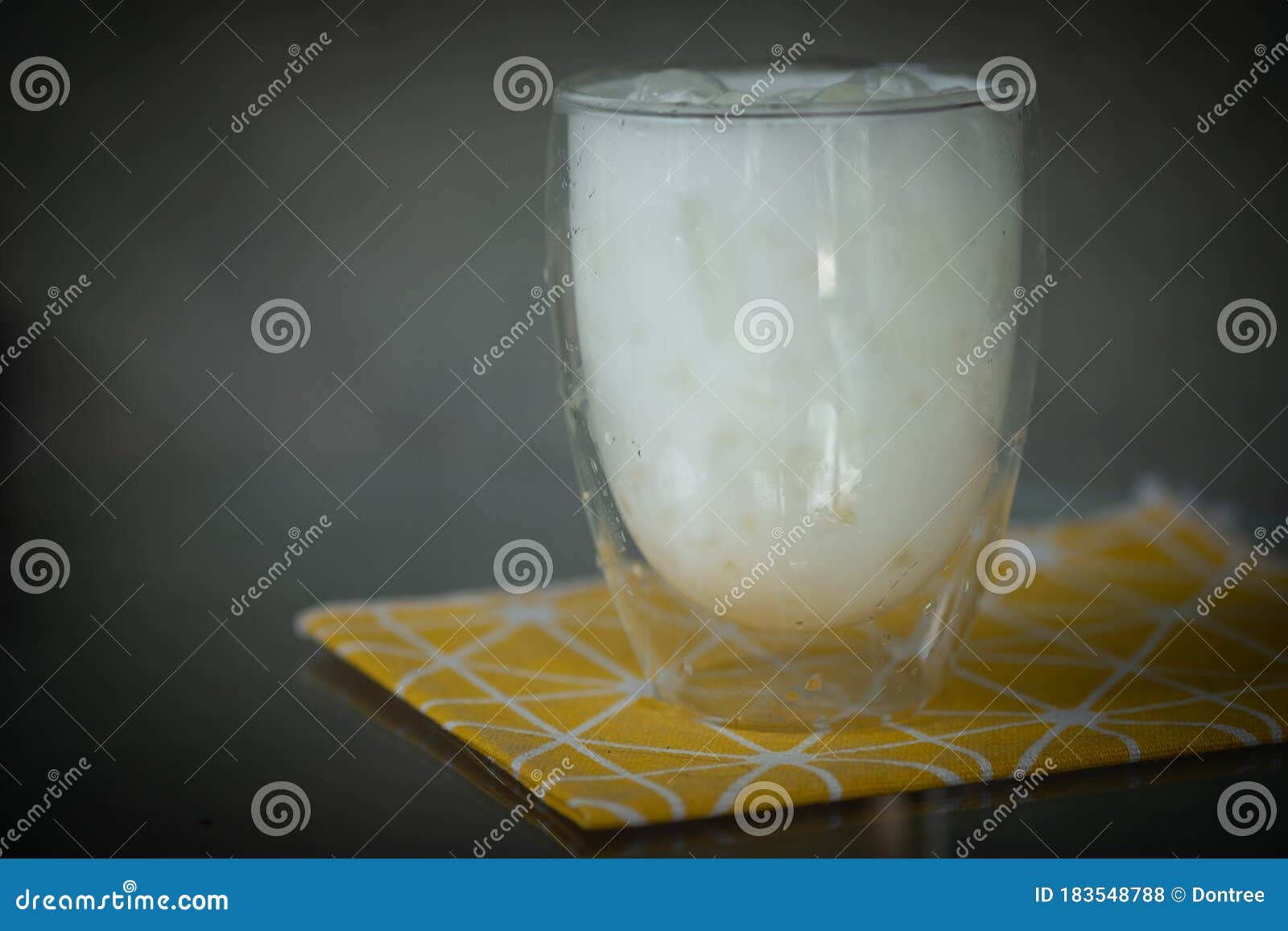 A glass of fresh milk stock photo. Image of country - 183548788