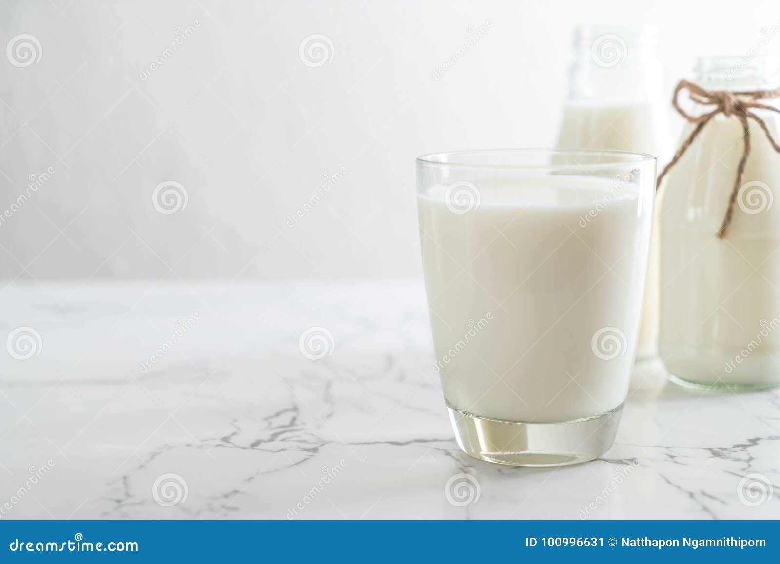 Glass of fresh milk stock image. Image of tasty, breakfast - 100996631