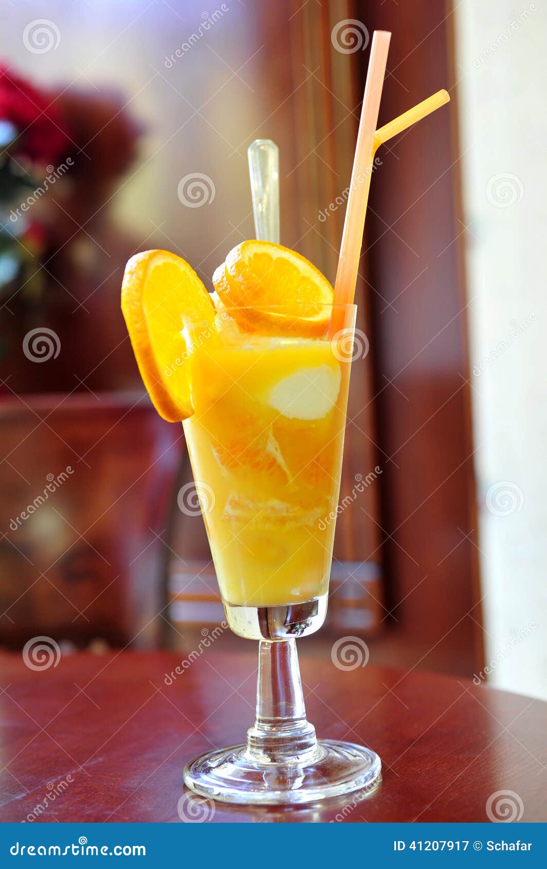 Glass of Fresh Orange Juice Stock Image - Image of color, cold: 41207917