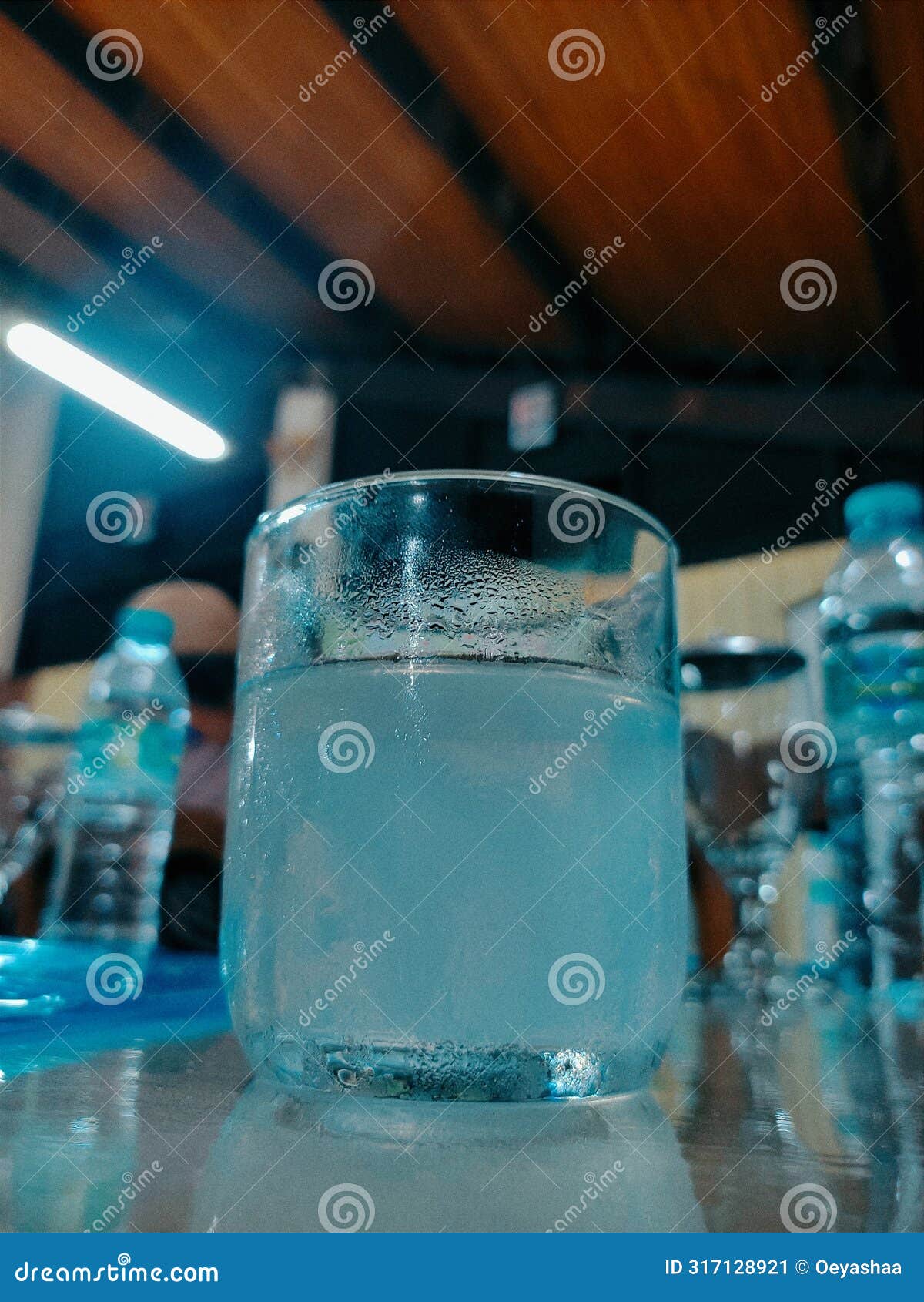 A Glass of Fresh Water with Good Background Stock Image - Image of ...