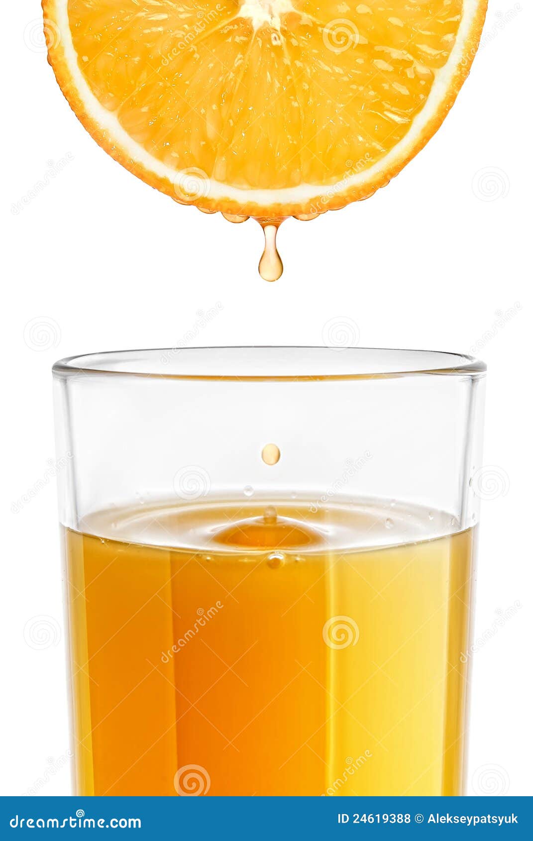 A Glass of Freshly Squeezed Orange Juice Stock Photo - Image of ...