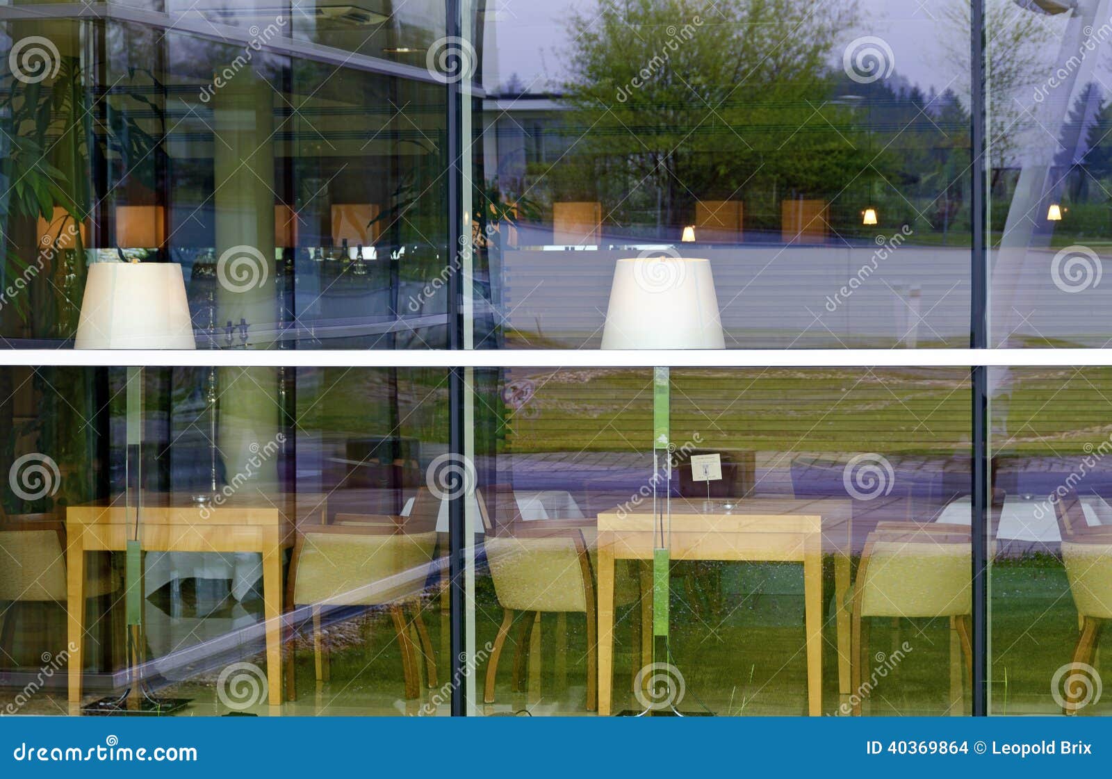 Glass-front of a Modern Hotel Building Stock Photo - Image of area ...