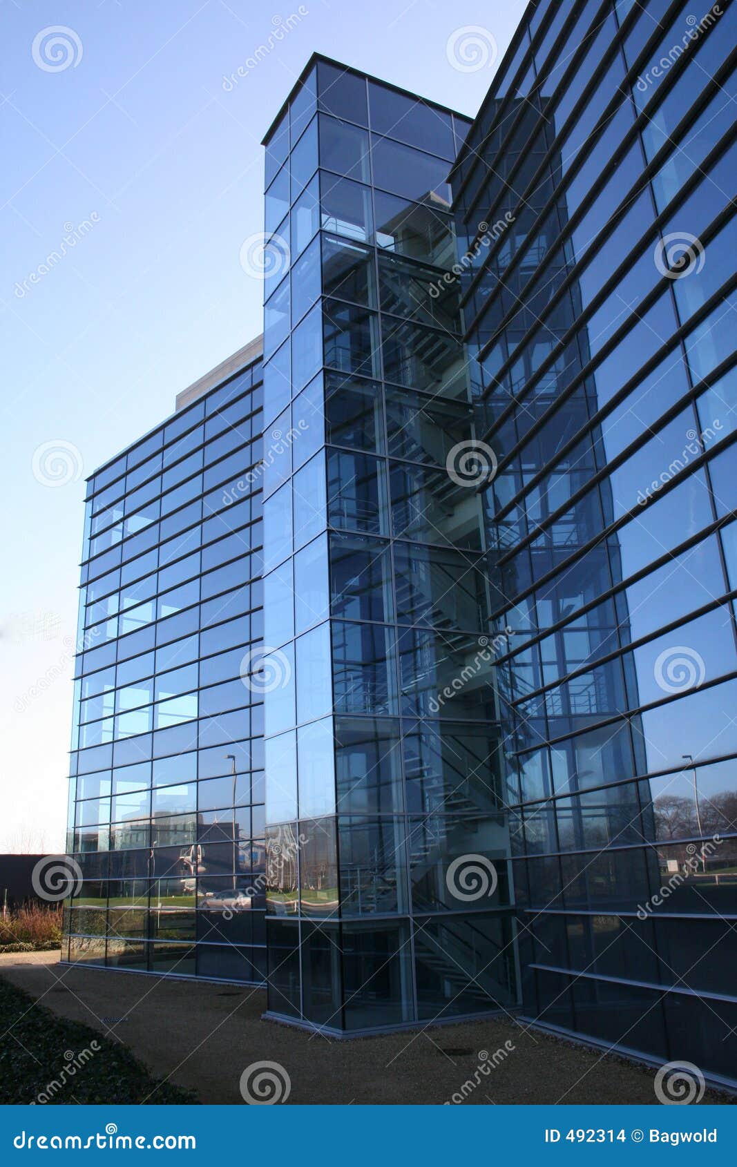 Glass Frontage stock photo. Image of head, building, shadows - 492314