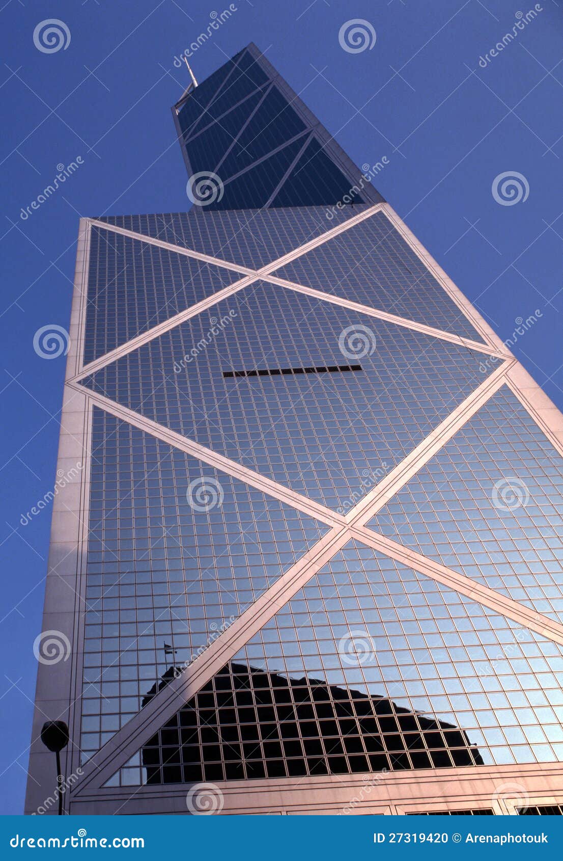 Glass Fronted Skyscraper, Hong Kong Island. Stock Photo - Image of ...