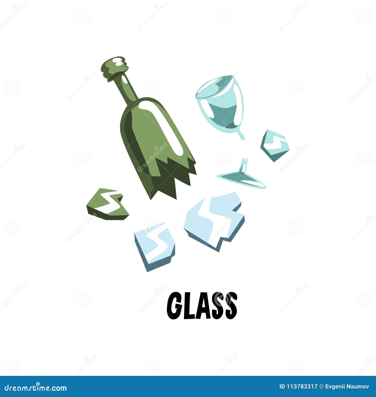 Trash Sorting, Separation Flat Color Illustration. Waste Management ...