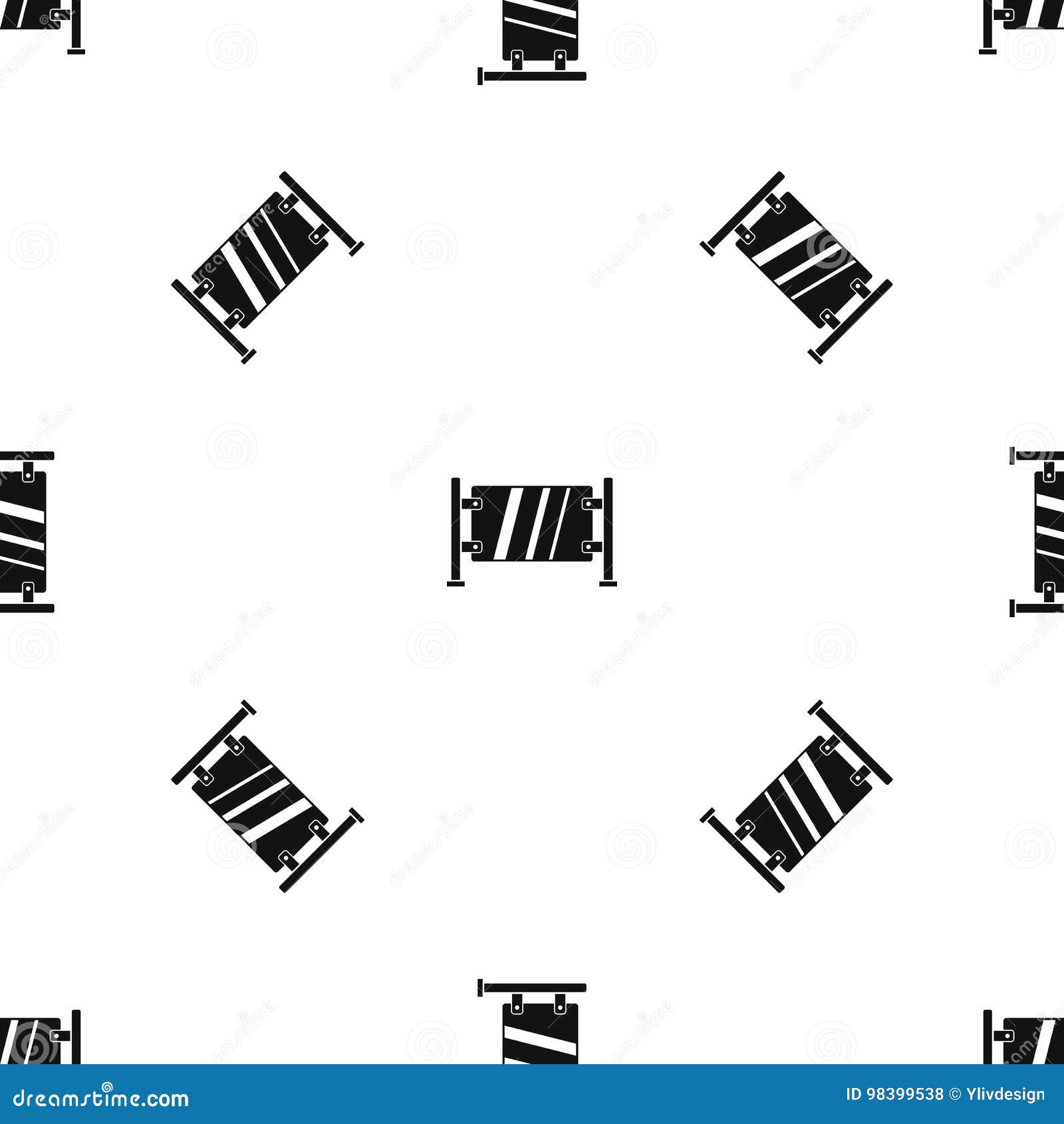 Glass Gate Pattern Seamless Black Stock Vector - Illustration of ...
