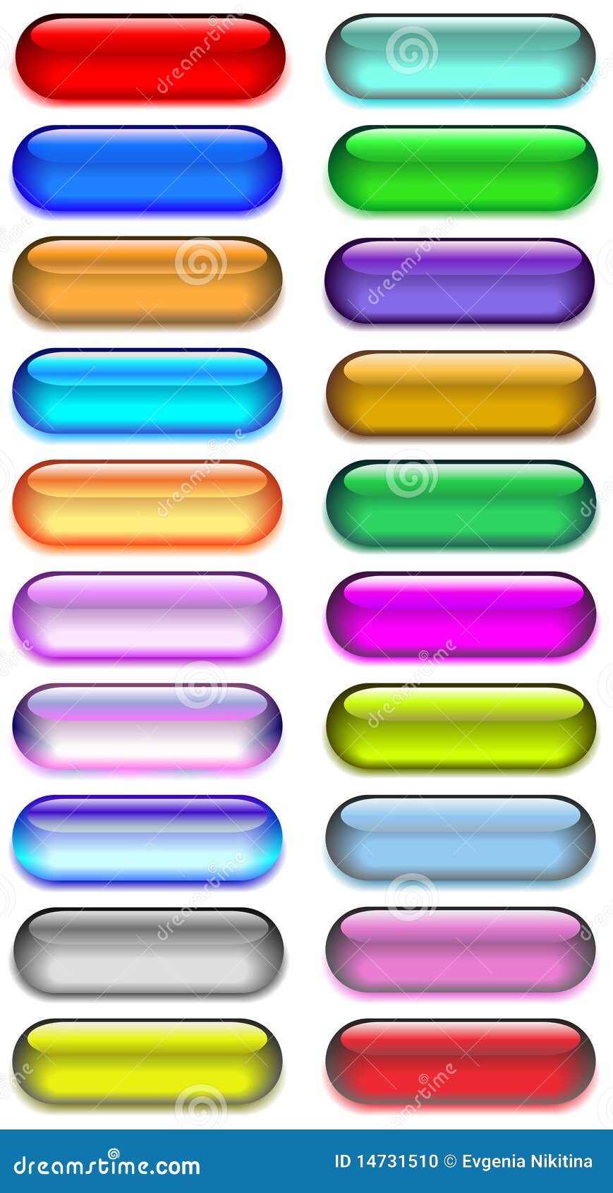 Glass and gel web buttons stock vector. Illustration of macbuttons ...