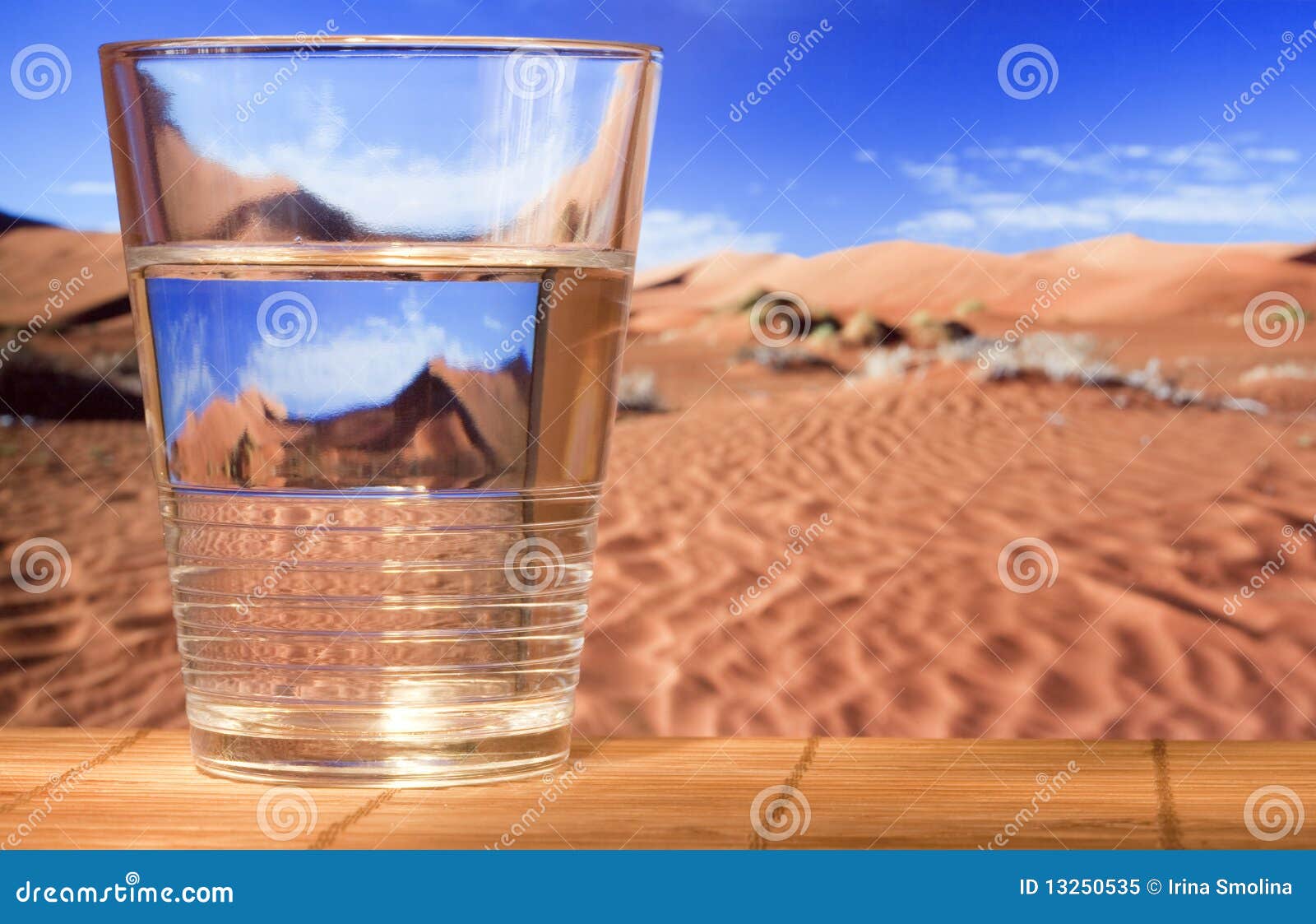 Glass Glass with Water in Desert Stock Image - Image of transparent ...