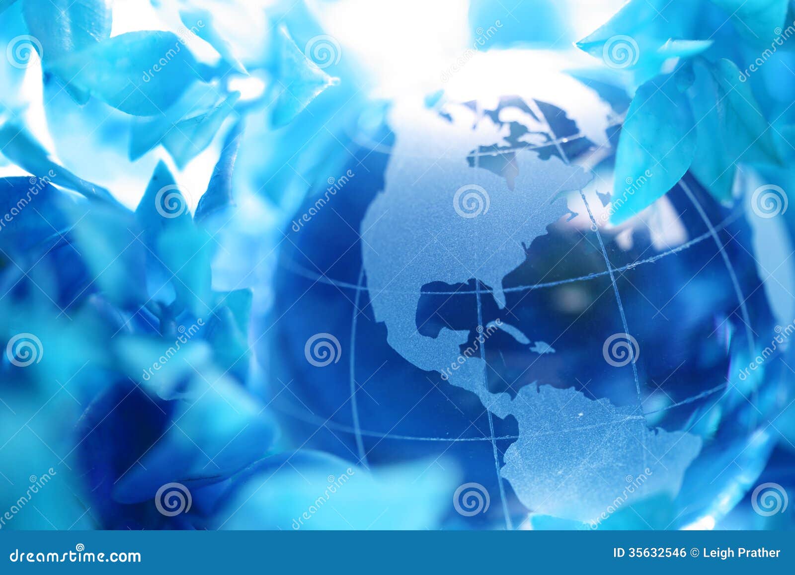 Glass globe stock photo. Image of america, blue, global - 35632546