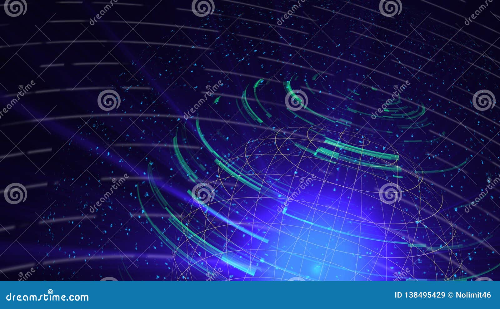 Glass Globe Distortion Digital Background Loop, Abstract 3d Render ...