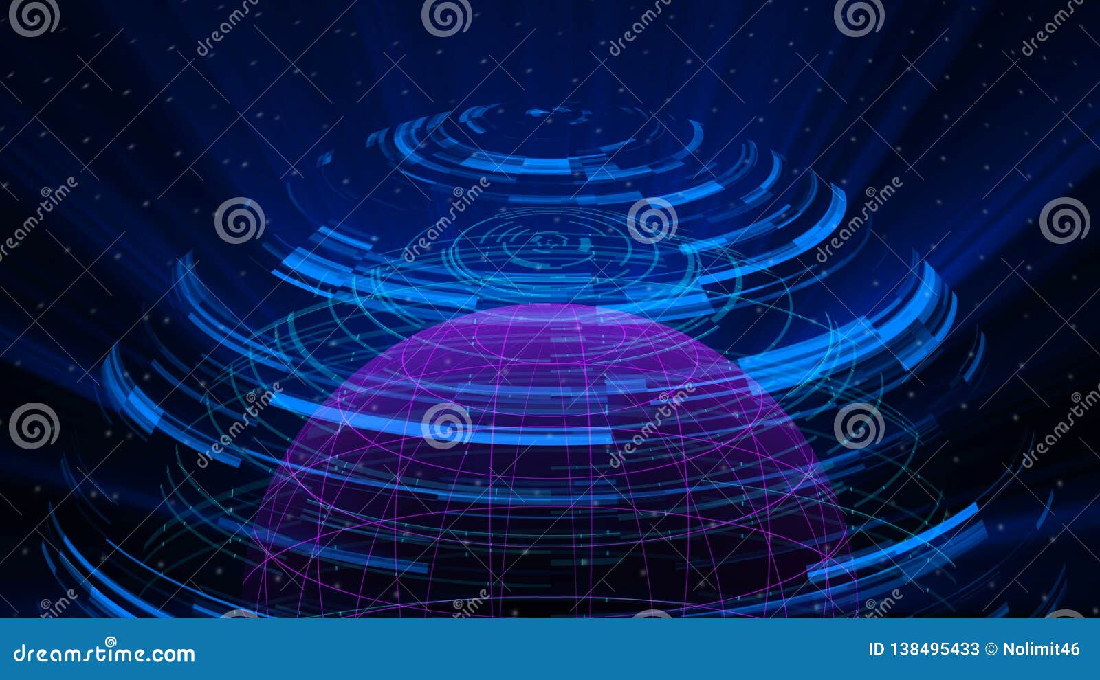 Glass Globe Distortion Digital Background Loop, Abstract 3d Render ...