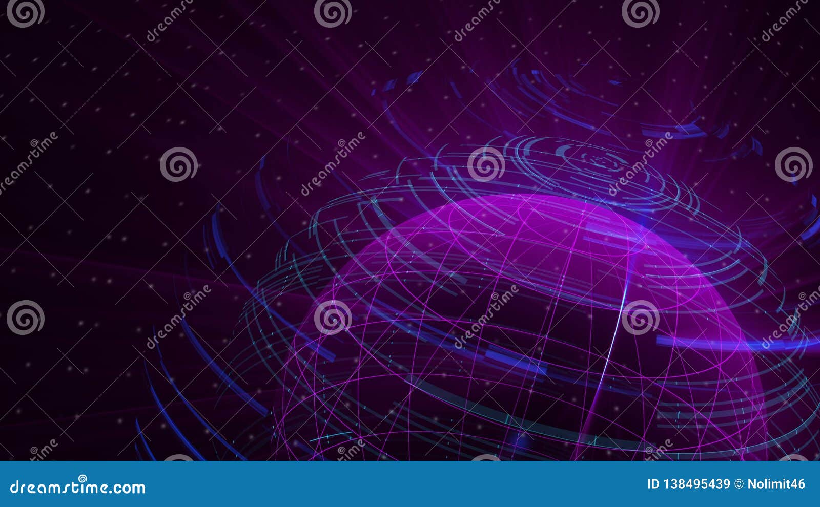 Glass Globe Distortion Digital Background Loop, Abstract 3d Render ...