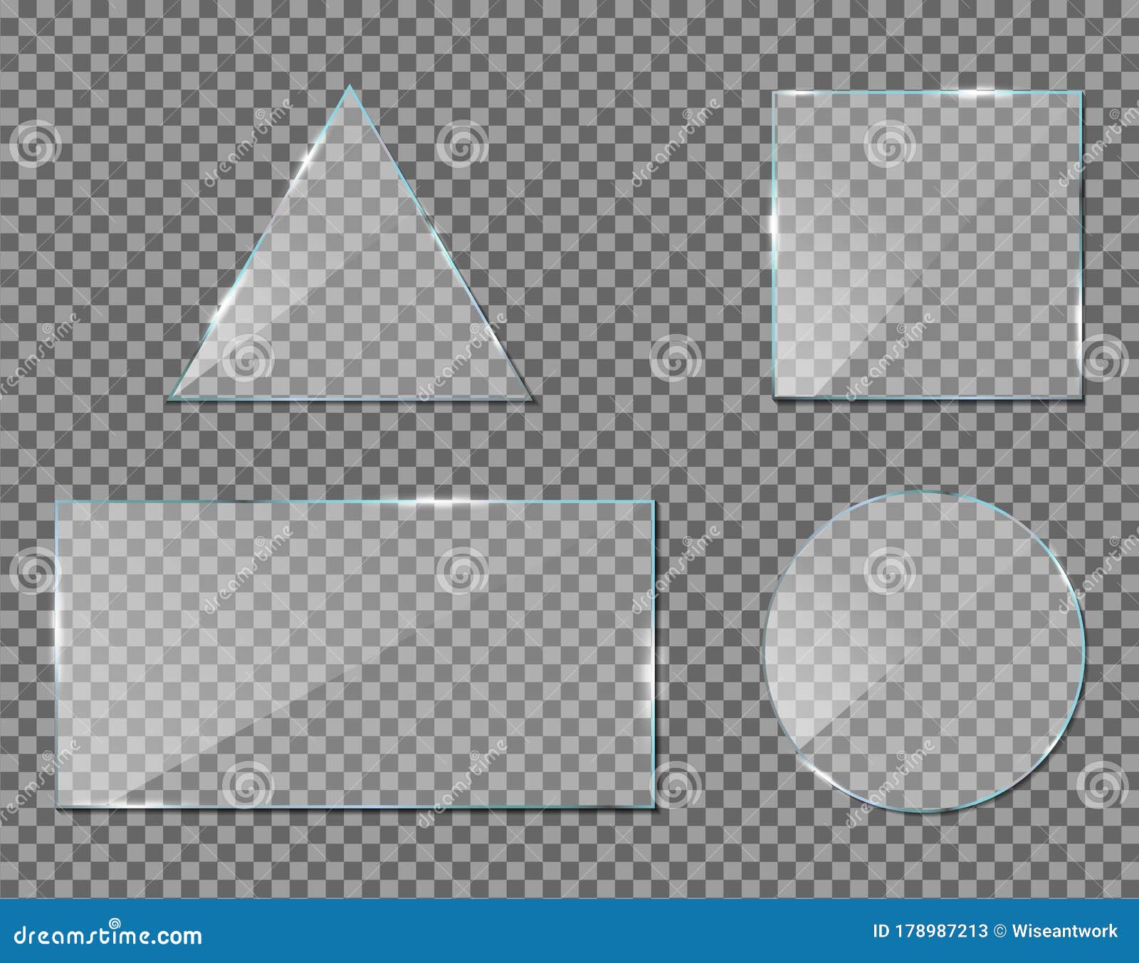 Glass Glossy Mirror on Transparent Background. Acrylic, Plexi Glass ...