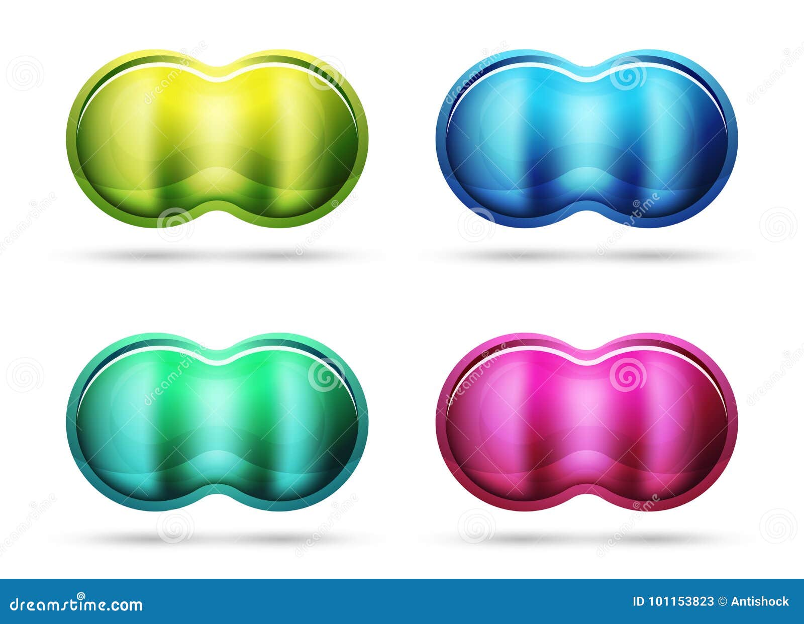 Glass Glossy Shiny Circle Round Shape, Matte Realistic Material Bubble ...