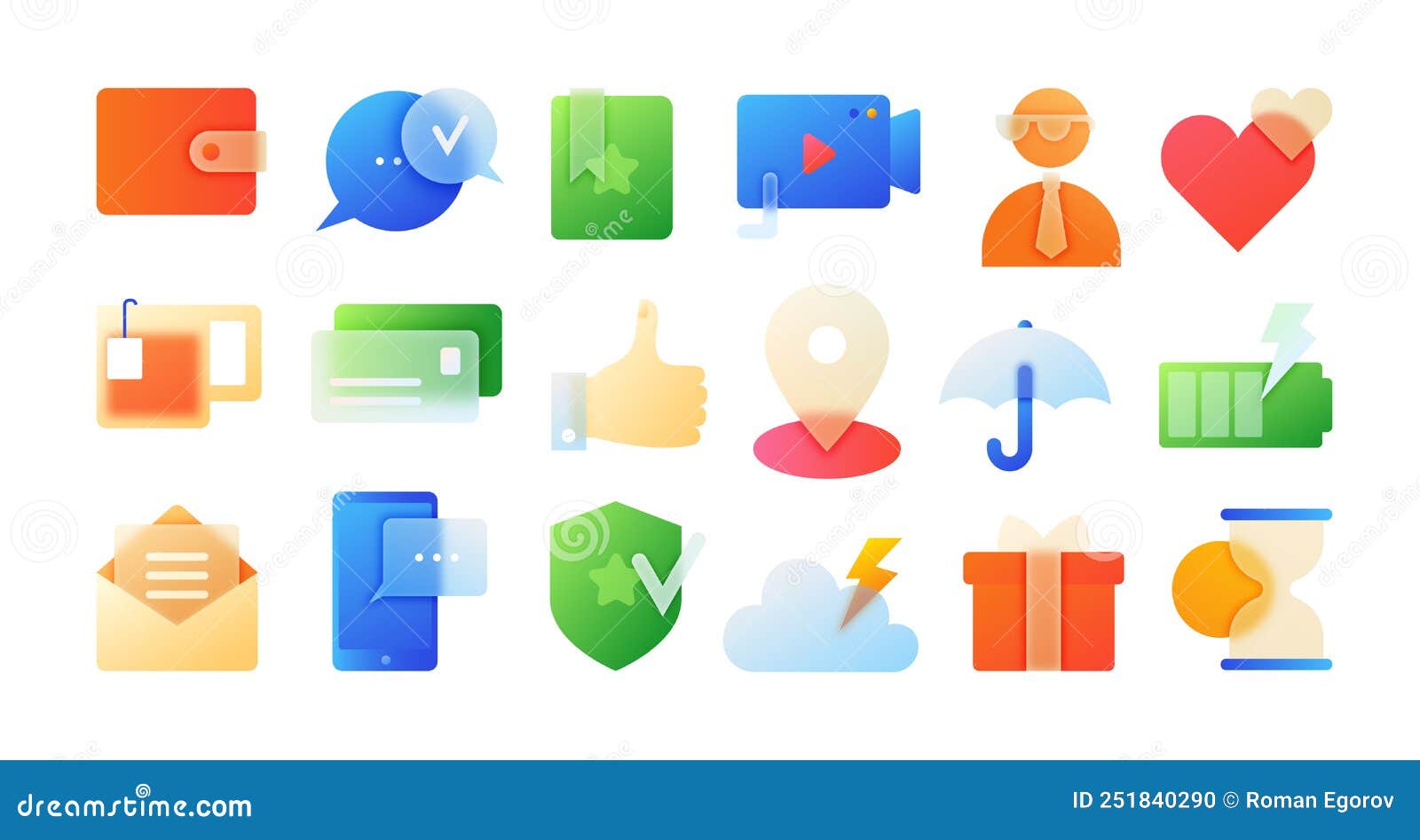 Colorful UI, UX, GUI Interface Elements Collection. Dashboard User ...
