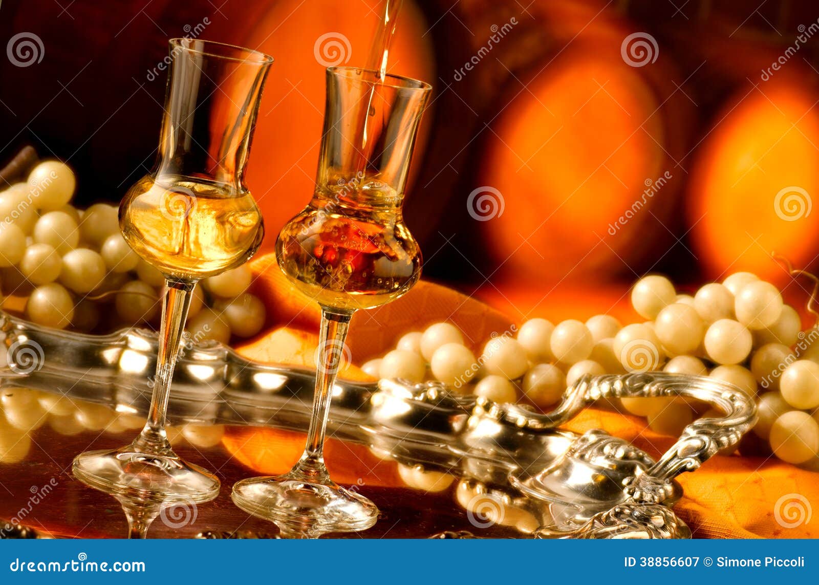 Glass of grappa stock image. Image of liquor, digestive - 38856607