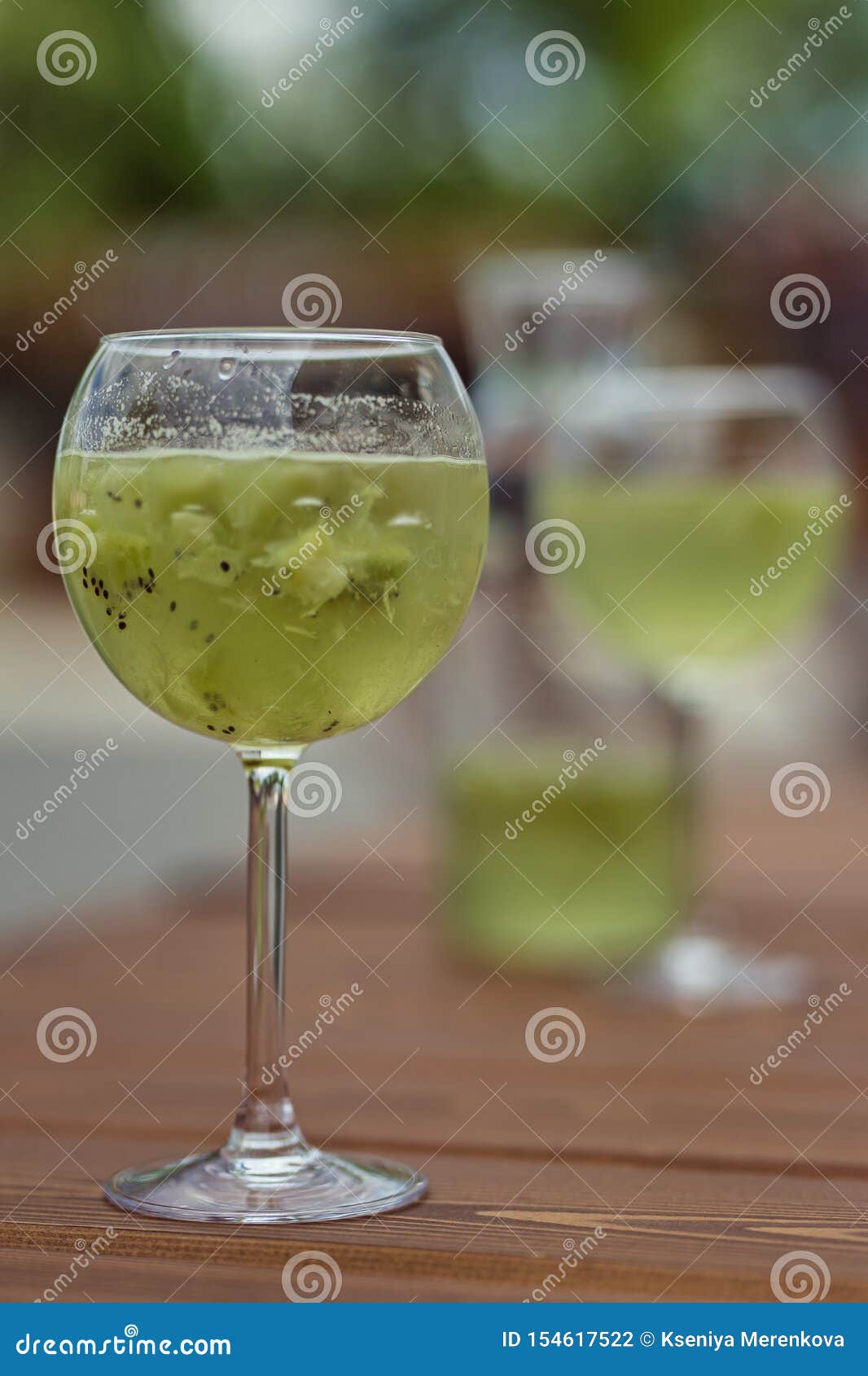 Glass with Green Summer Cocktail Stock Photo - Image of alcohol, party ...