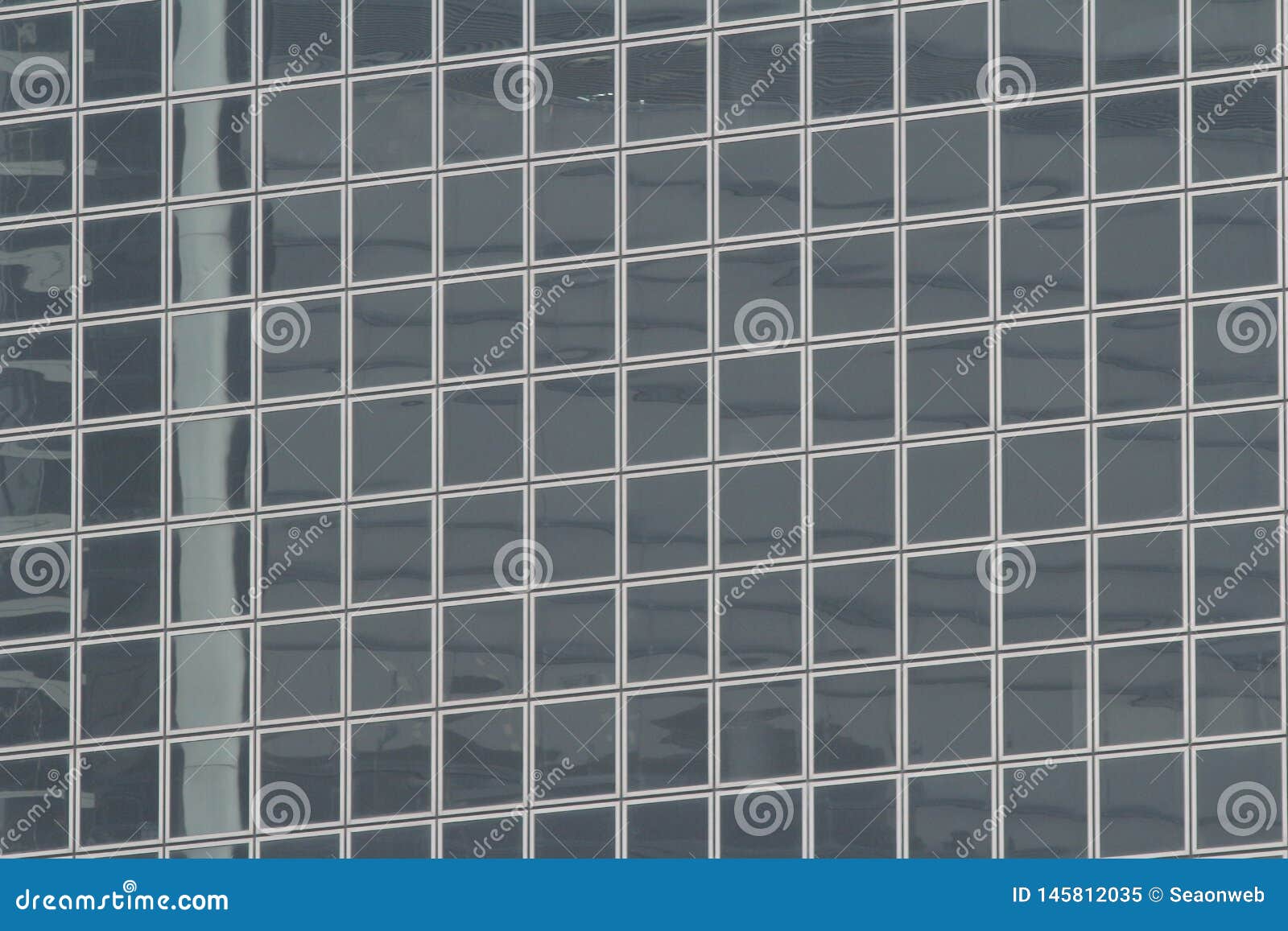 Glass Grey Square Windows of Modern City Stock Image - Image of ...