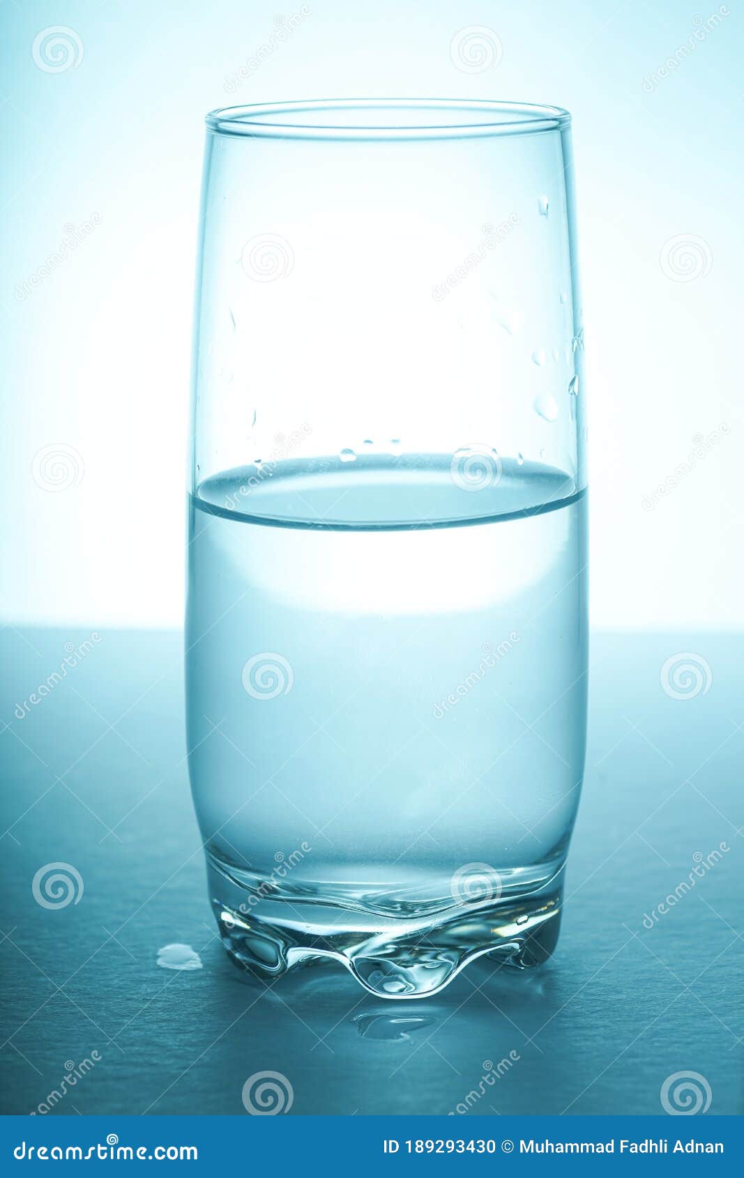 Glass Half Empty or Glass Half Full Stock Photo - Image of fluid, clean ...