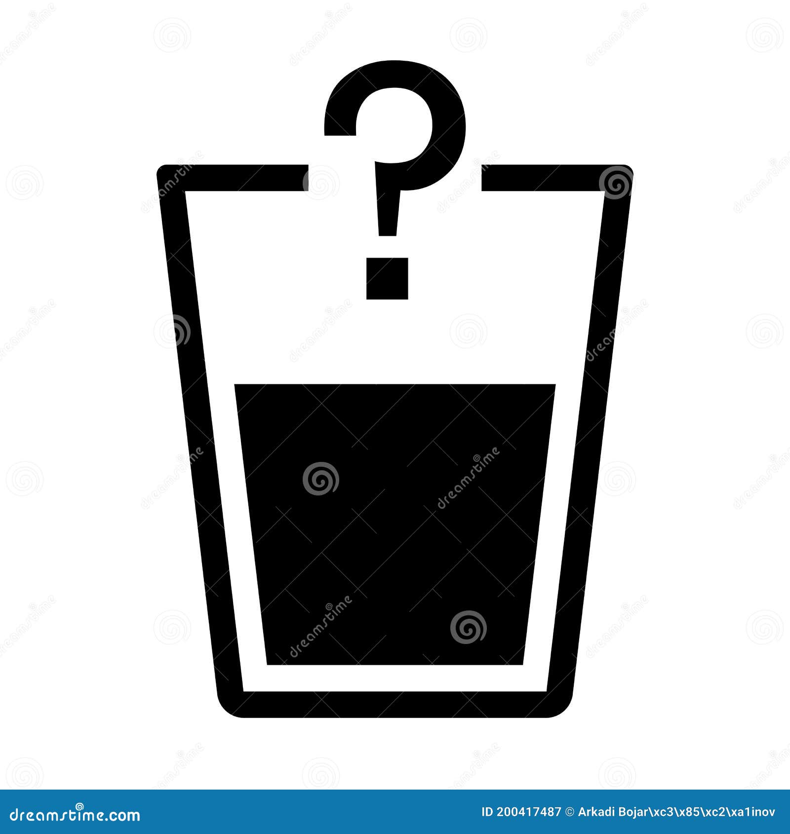 Glass Half Full Half Empty Stock Illustration | CartoonDealer.com #41417038