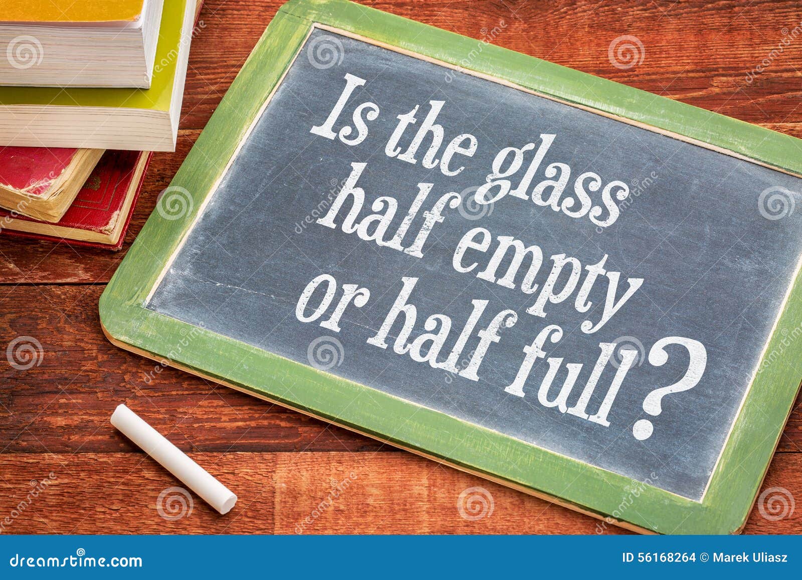 Is the Glass Half Empty or Half Full Question Stock Photo - Image of ...