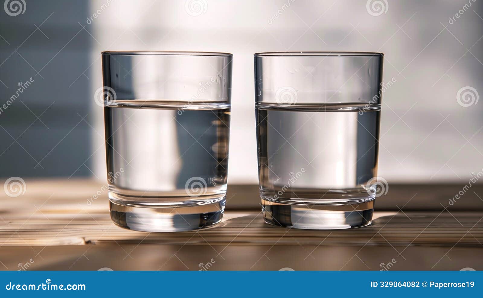 Glass Half Full or Half Empty Stock Photo - Image of object, purity ...
