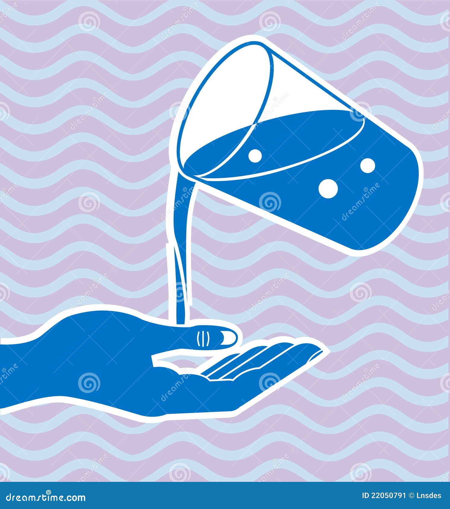 Glass and hand stock vector. Illustration of cold, graphic - 22050791