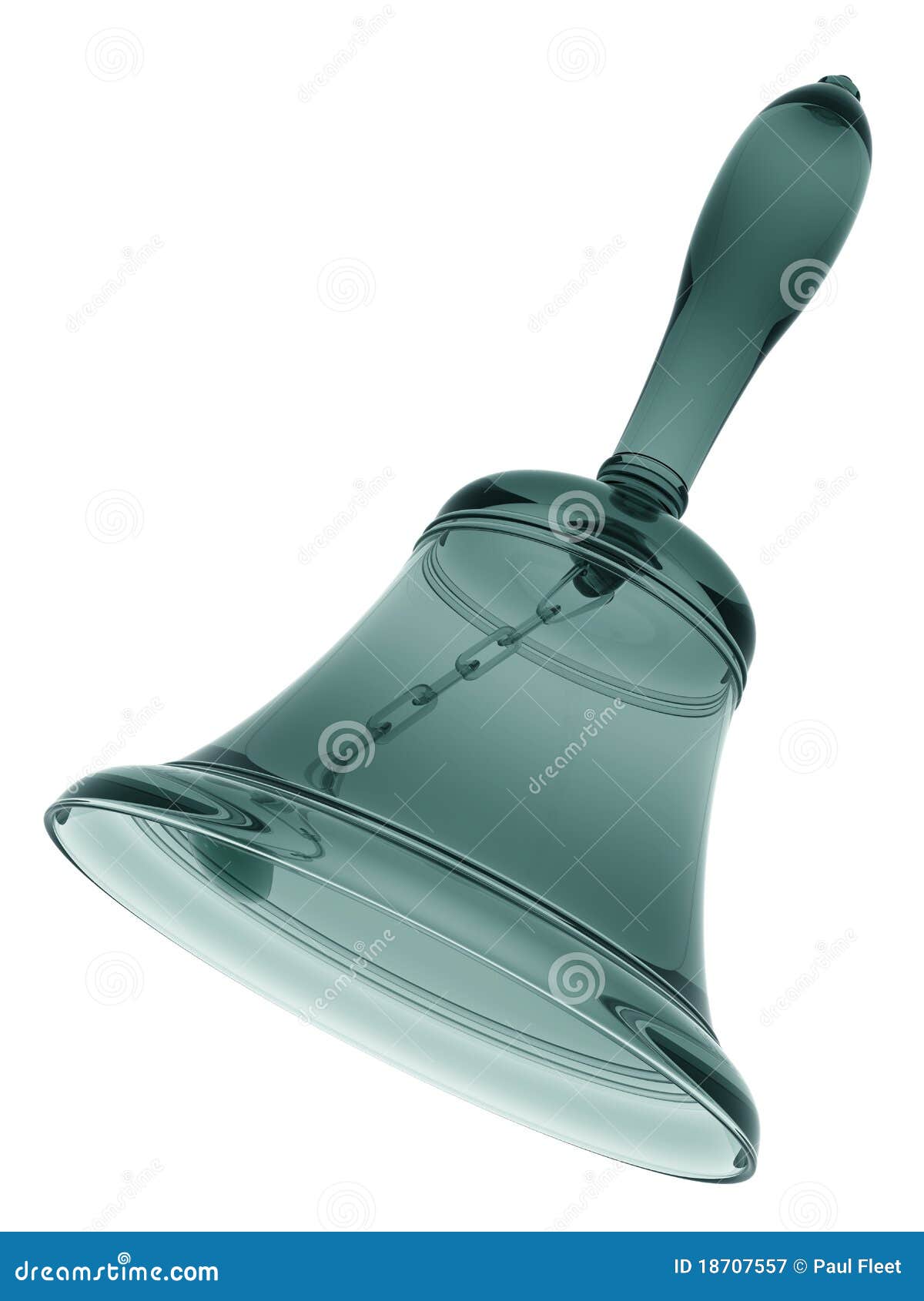 Glass hand bell stock illustration. Illustration of festive - 18707557