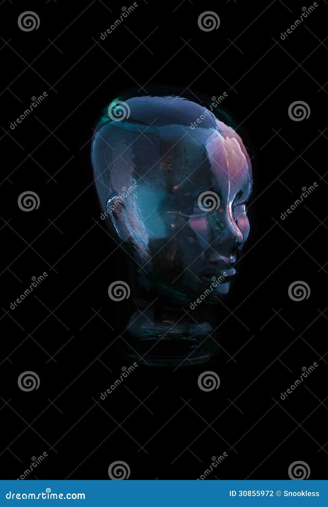 Clear Glass Head stock photo. Image of health, clear - 30855972